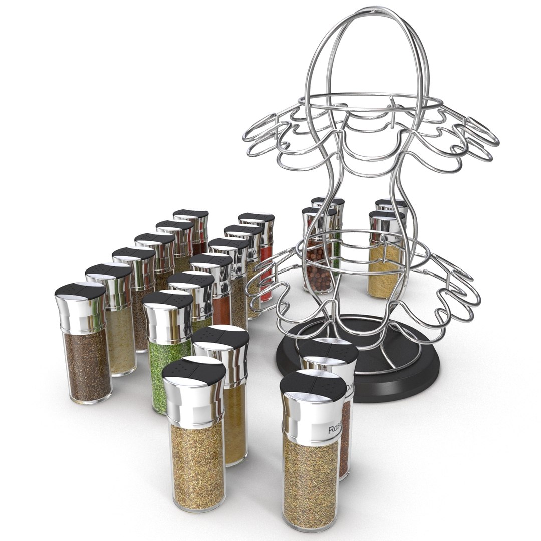 3d Model Spice Rack