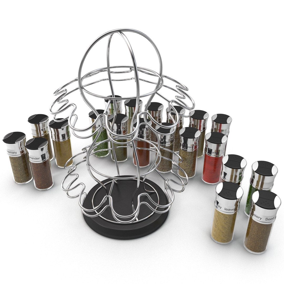 3d Model Spice Rack