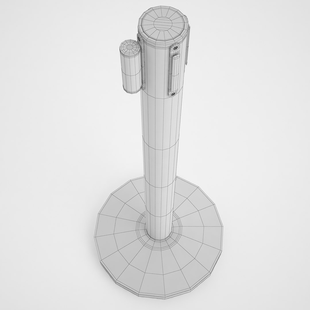 3D Airport Stanchions Model - TurboSquid 1427152