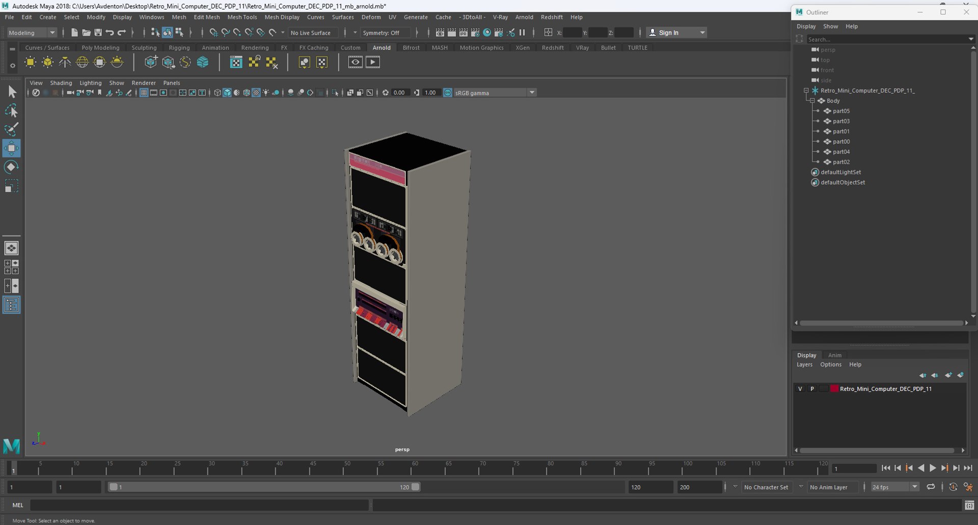 3D Retro Mini Computer DEC PDP 11 Model - TurboSquid 2271663