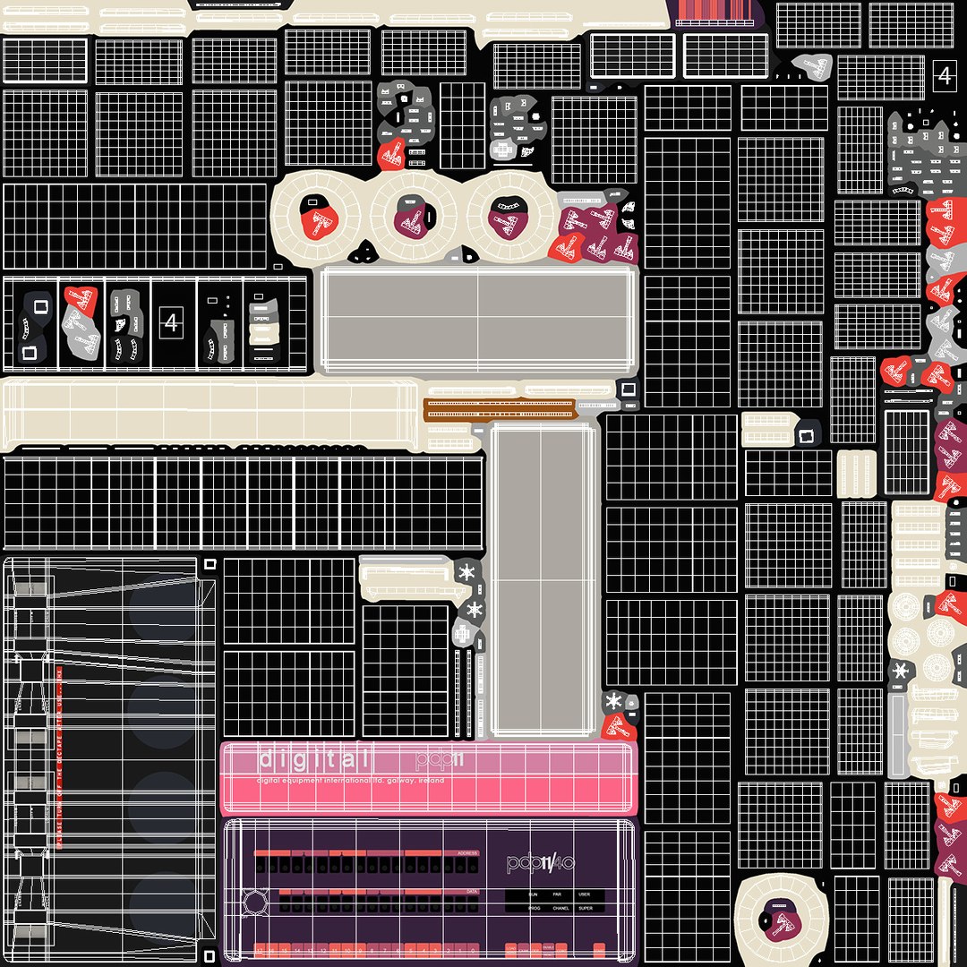 3D Retro Mini Computer DEC PDP 11 Model - TurboSquid 2271663
