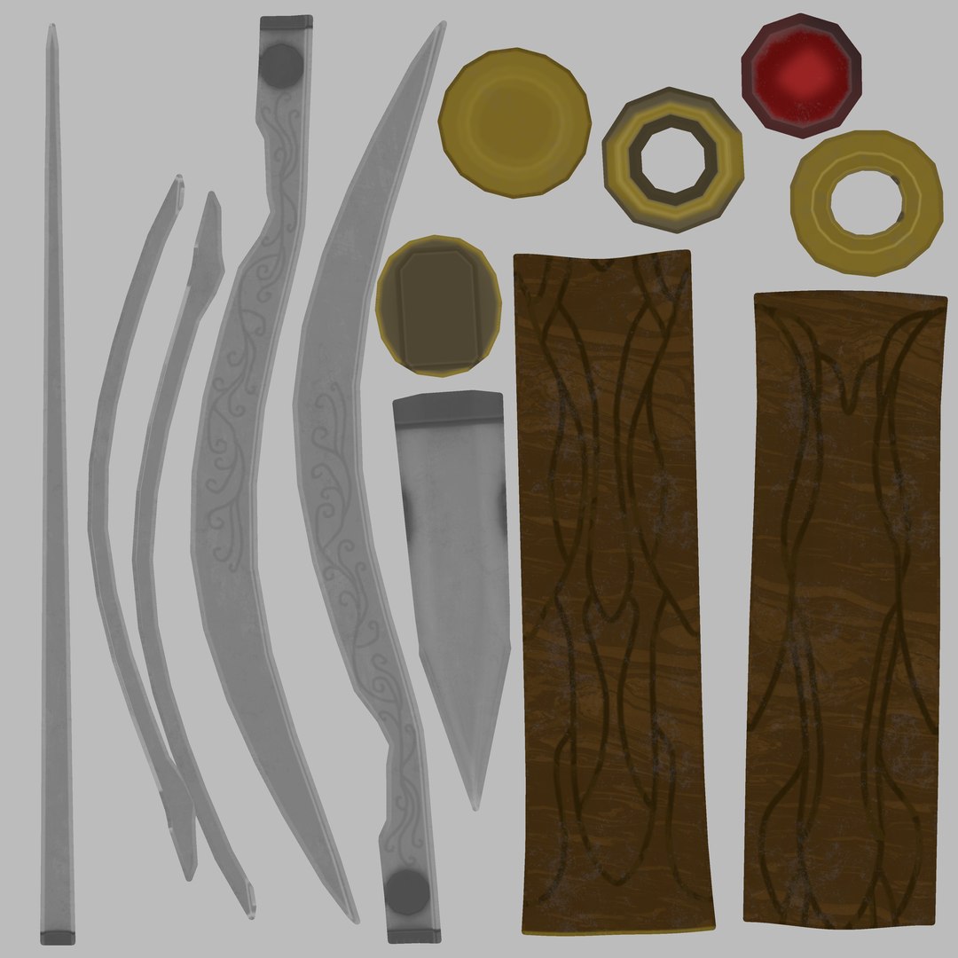 3D Elf Weapon Collection Model - TurboSquid 2385055