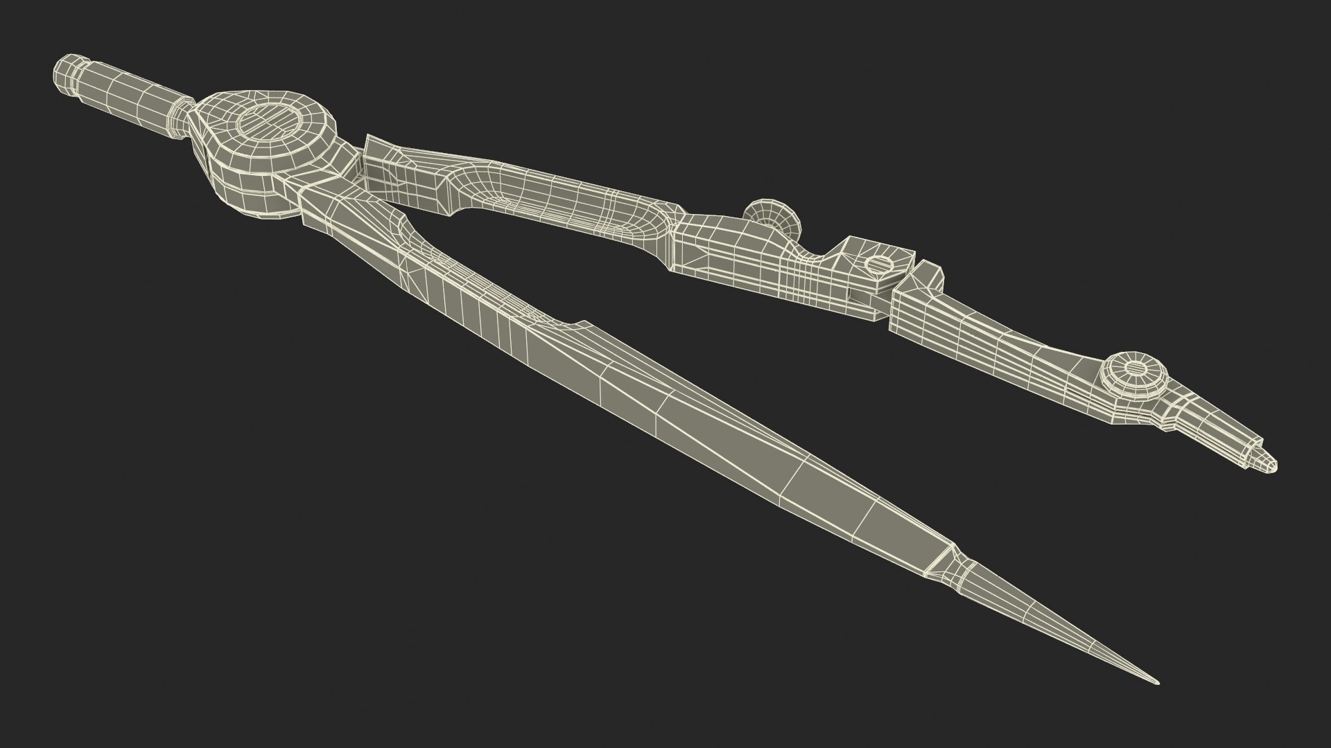 Antique Drawing Compass 3D Model - TurboSquid 2284551
