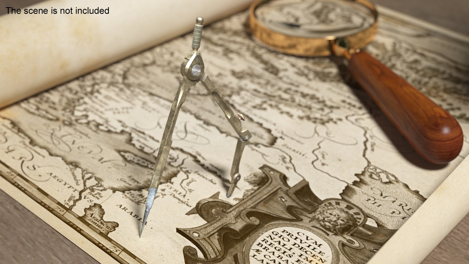 Antique Drawing Compass 3D Model - TurboSquid 2284551