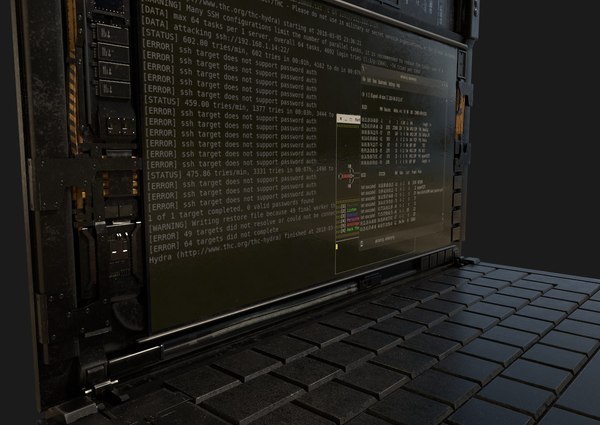 Hacker laptop sci-fi 3D model - TurboSquid 1424157