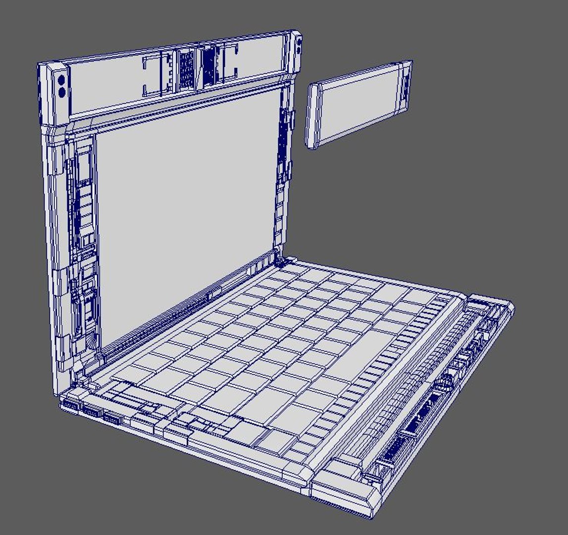 Hacker laptop sci-fi 3D model - TurboSquid 1424157
