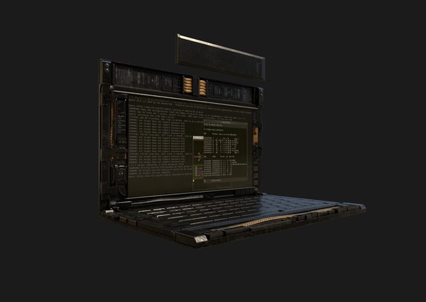 Hacker laptop sci-fi 3D model - TurboSquid 1424157