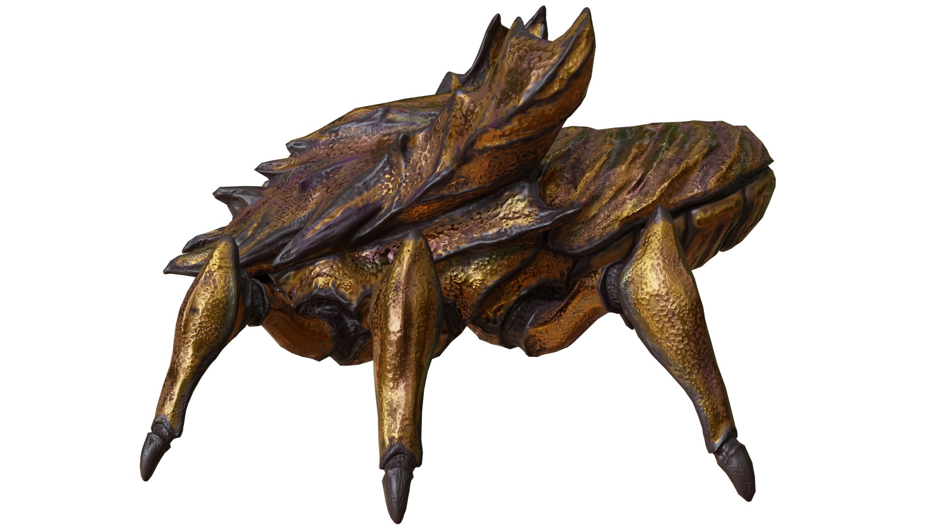 Golden Scarab 3D Model - TurboSquid 1731844