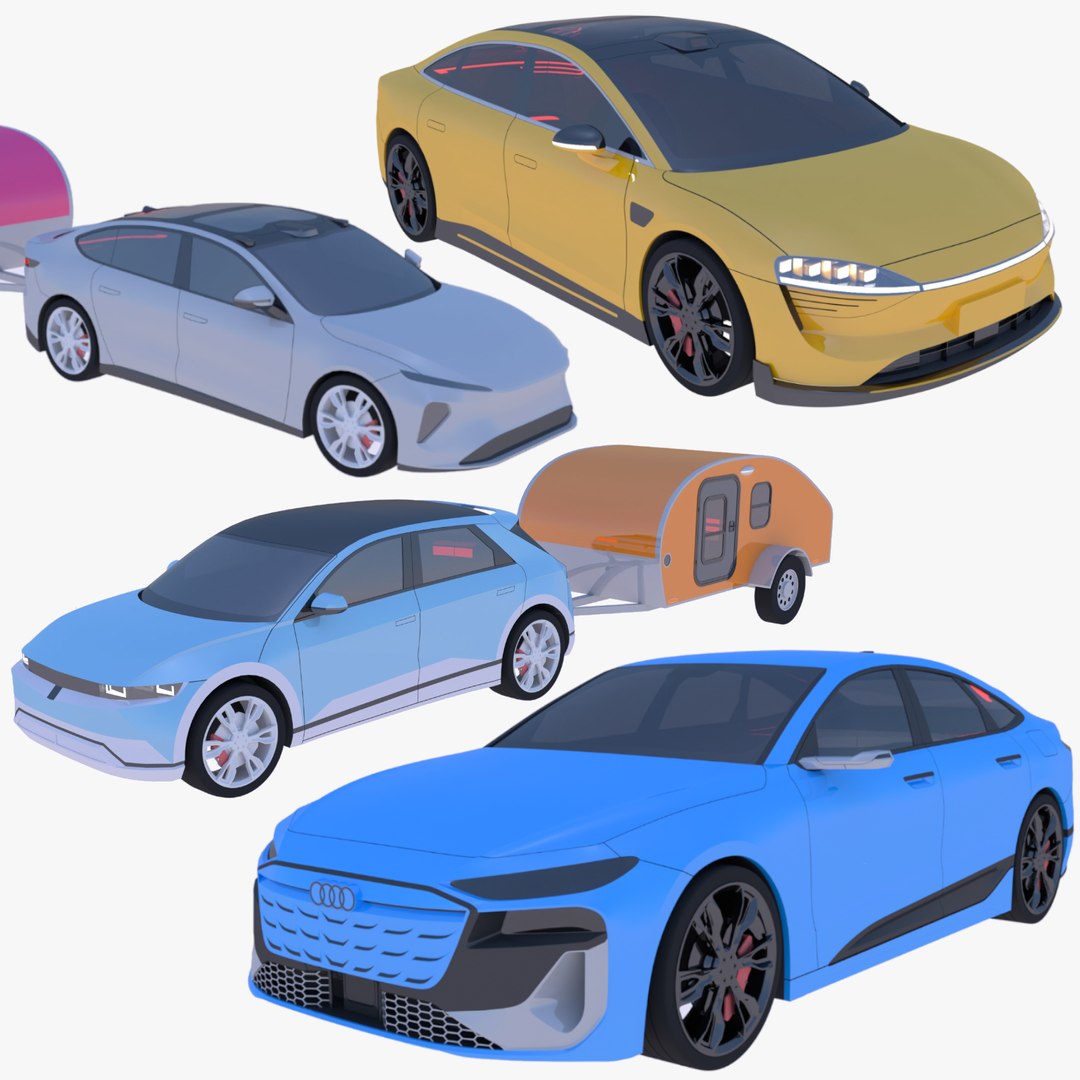 3D Electric Cars Collection XV Model - TurboSquid 2351327