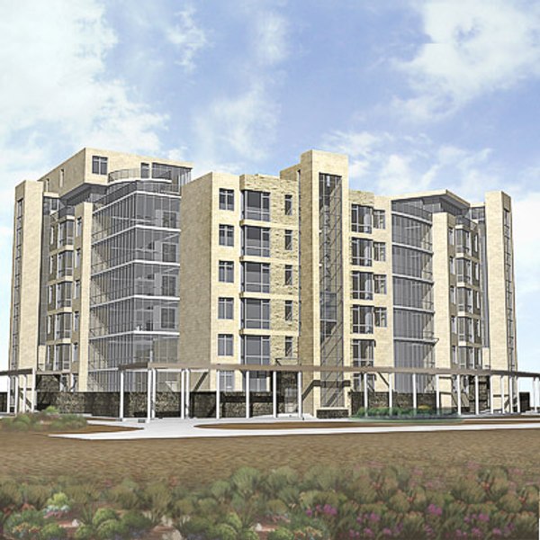 3d apartment house model