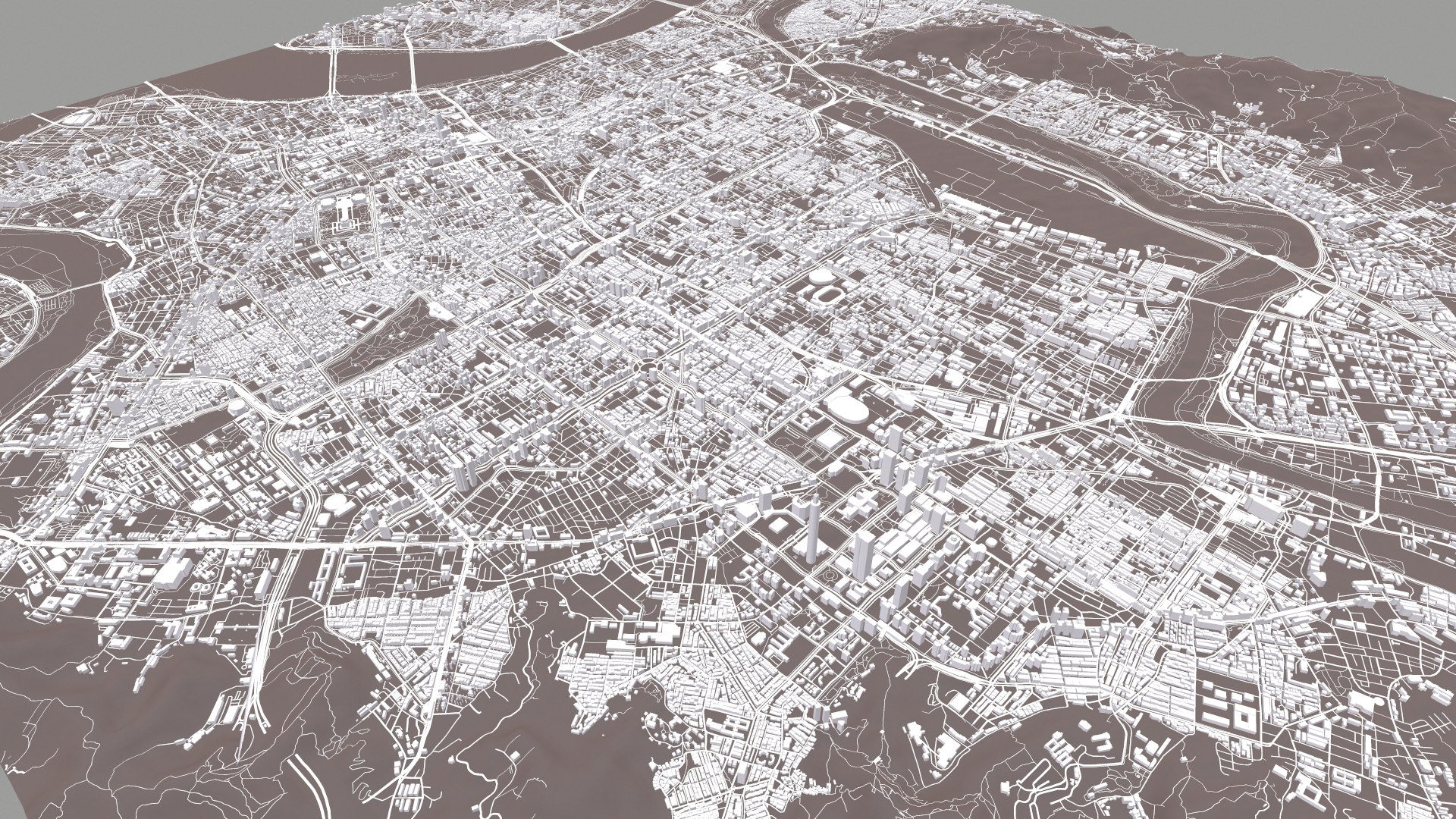 3D Cityscape Taipei Taiwan Model - TurboSquid 1937139