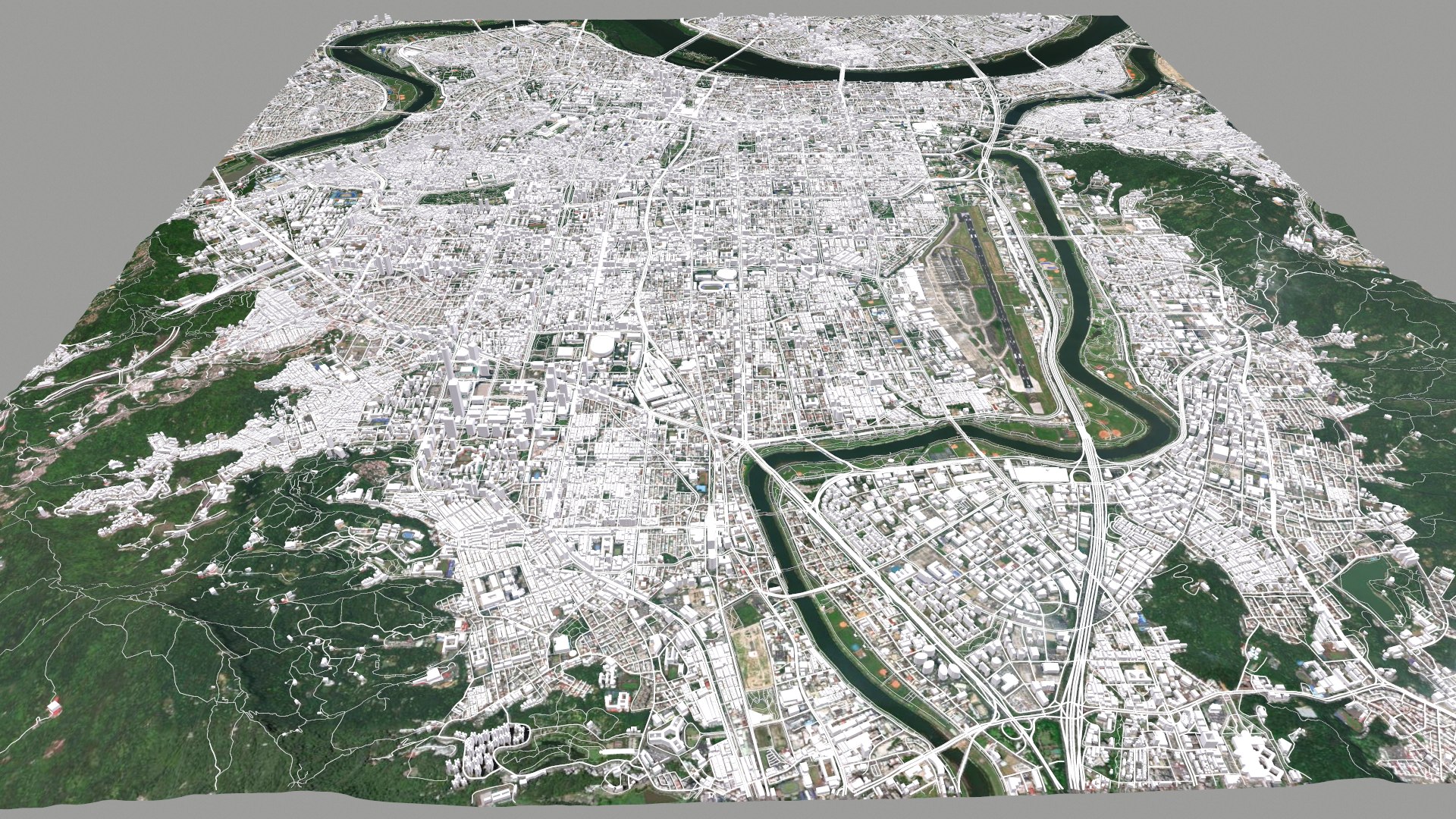 3D Cityscape Taipei Taiwan Model - TurboSquid 1937139