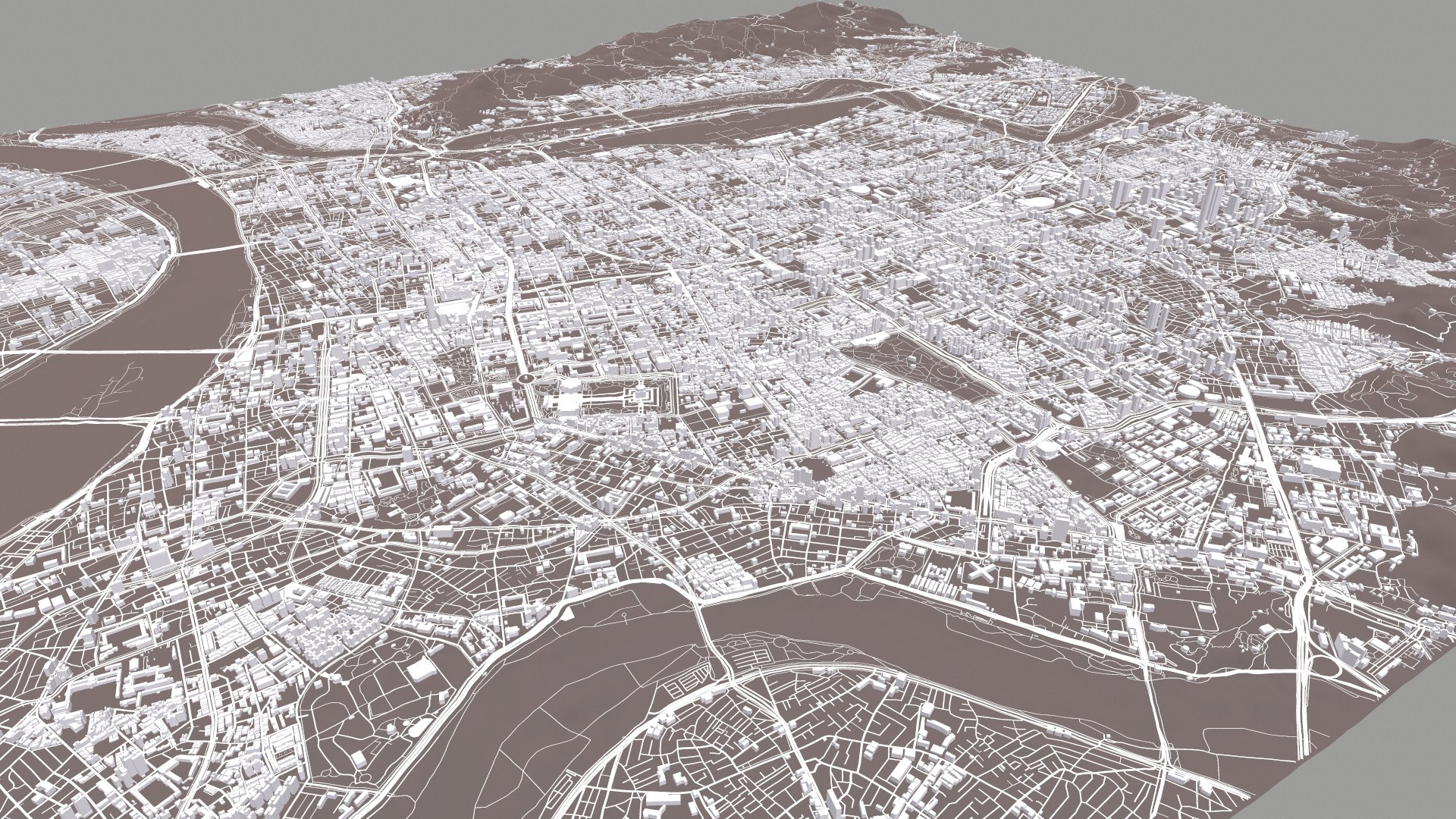 3D Cityscape Taipei Taiwan Model - TurboSquid 1937139