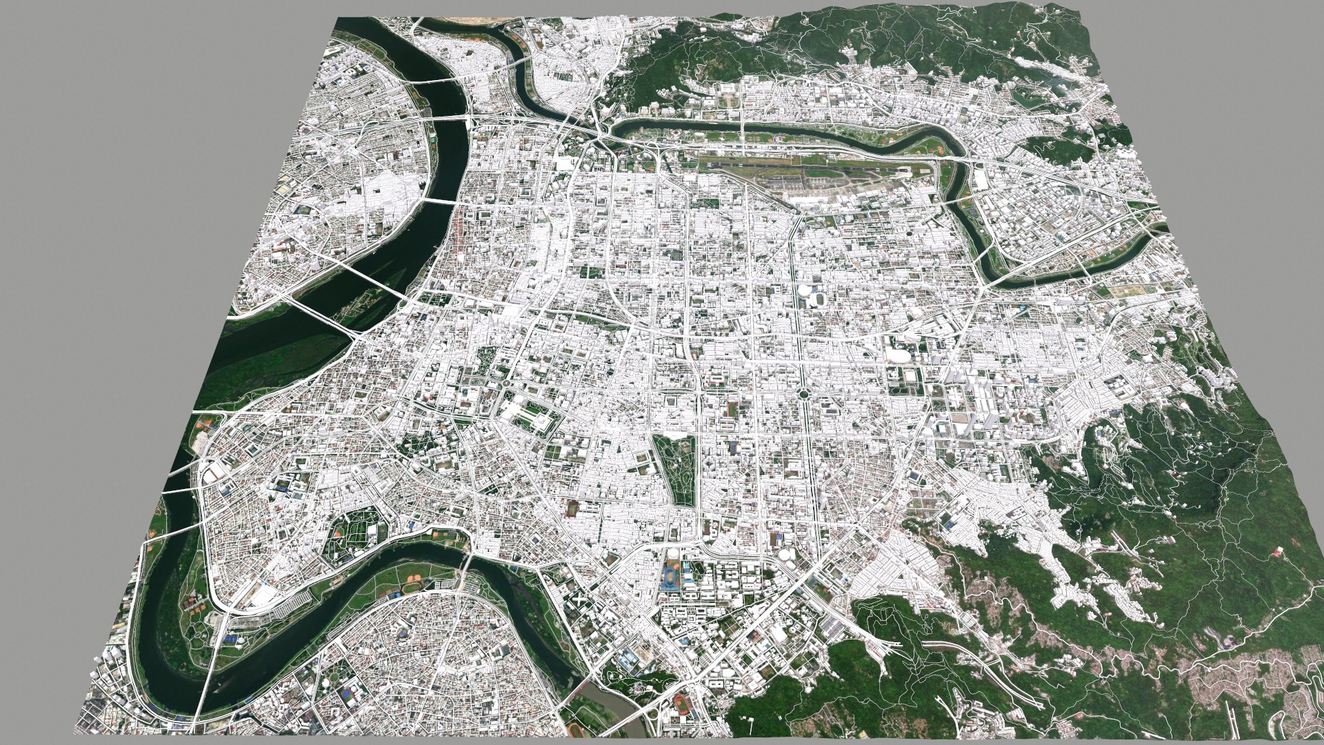 3D Cityscape Taipei Taiwan Model - TurboSquid 1937139