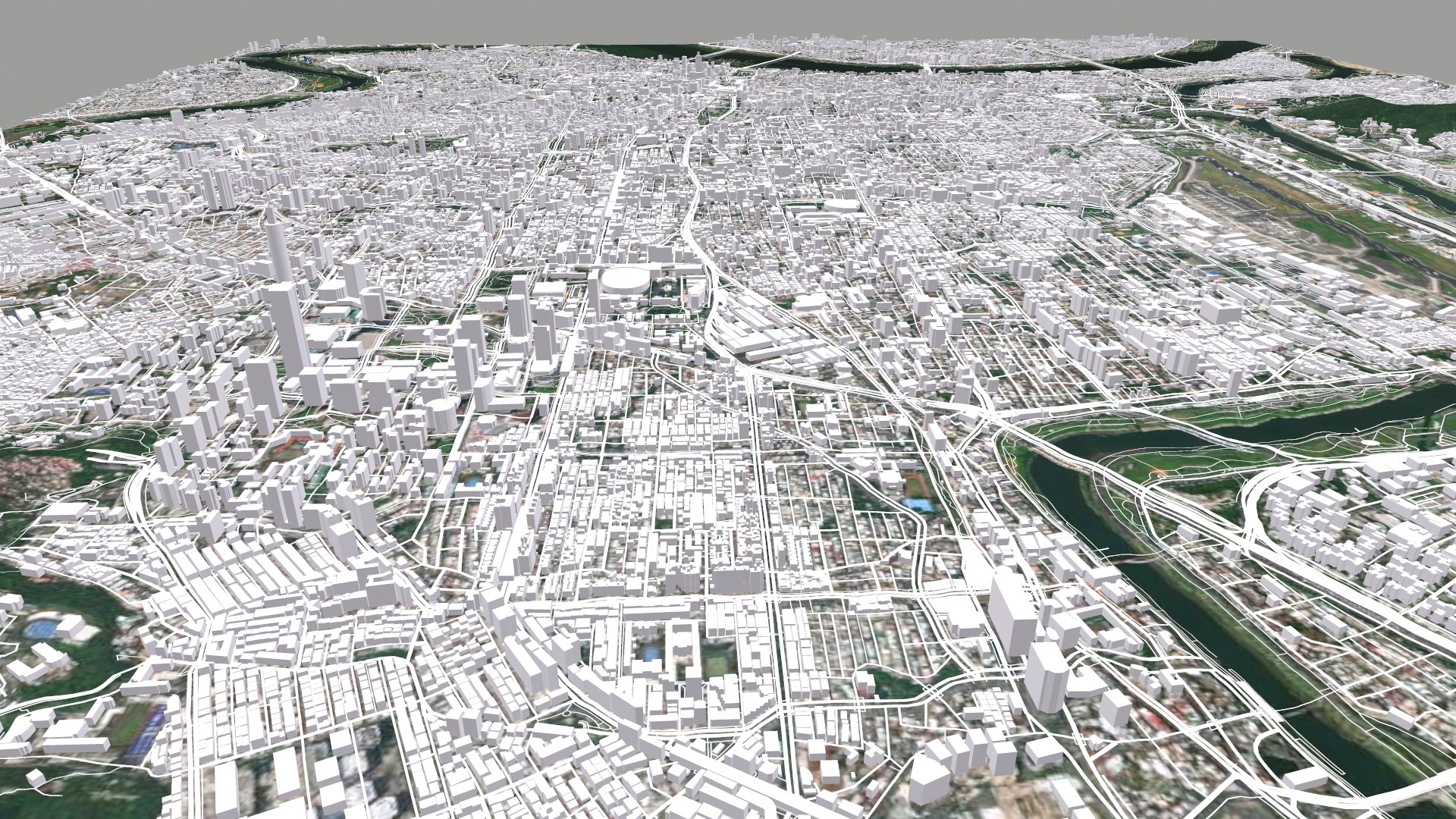 3D Cityscape Taipei Taiwan Model - TurboSquid 1937139