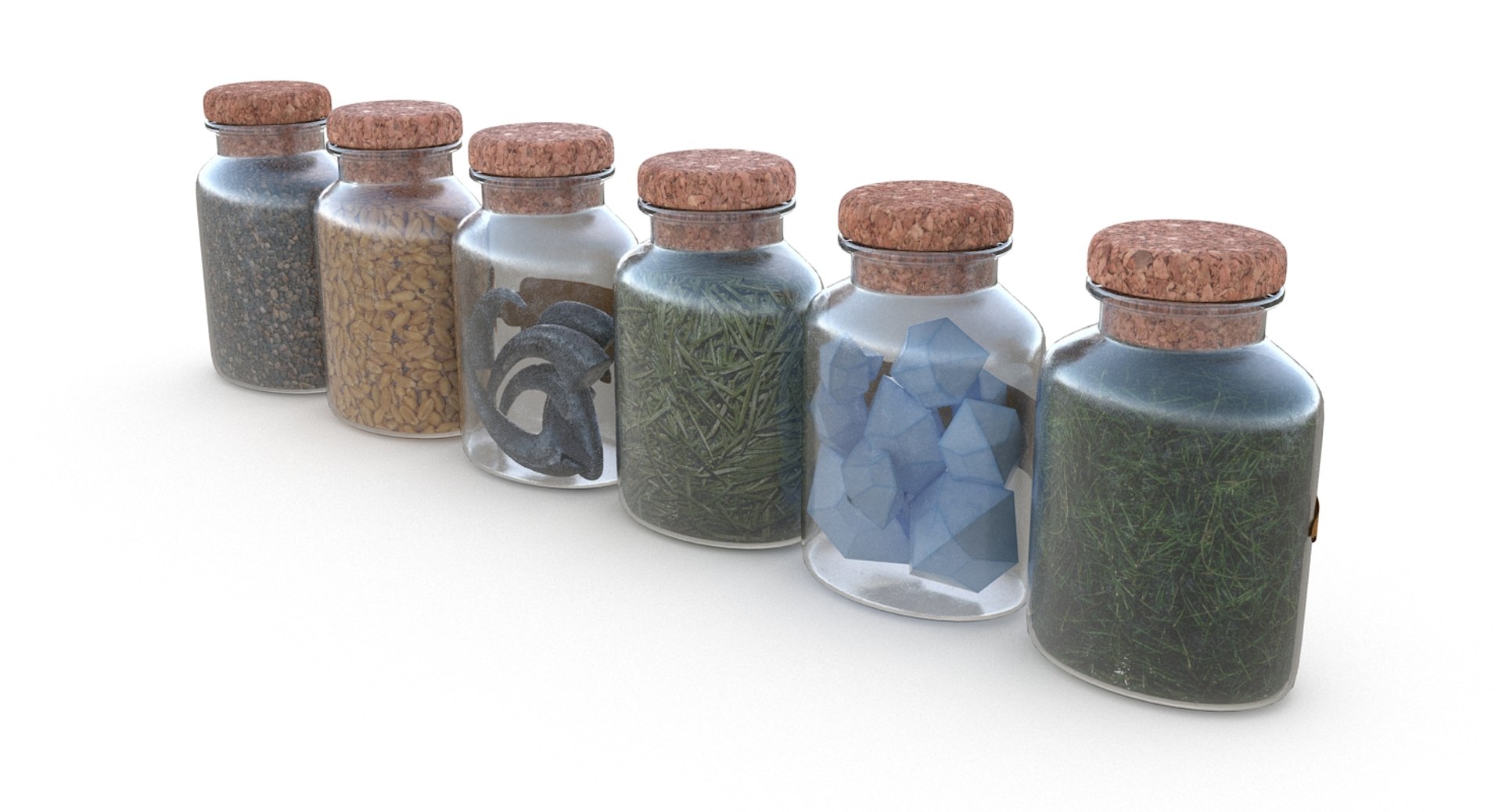 Magic Jars 3D Model - TurboSquid 1189626
