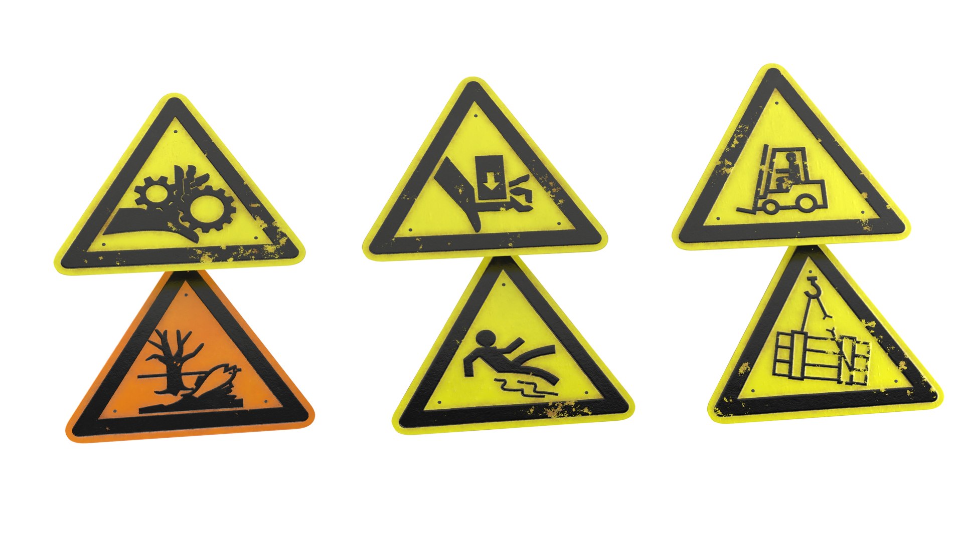 Sign Danger Pack 3D Model PBR 3D model - TurboSquid 1737502