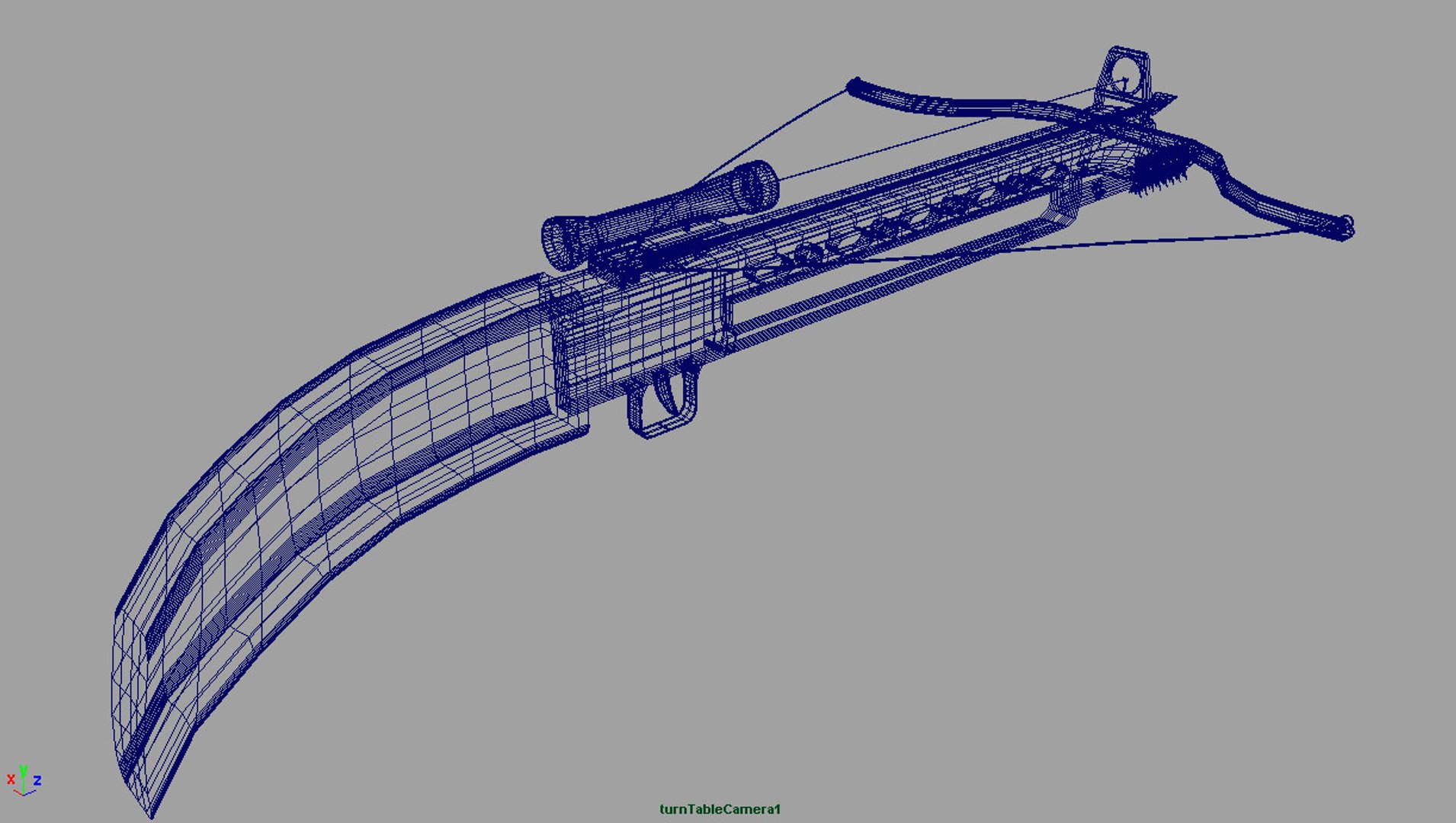 crossbow weapon fbx