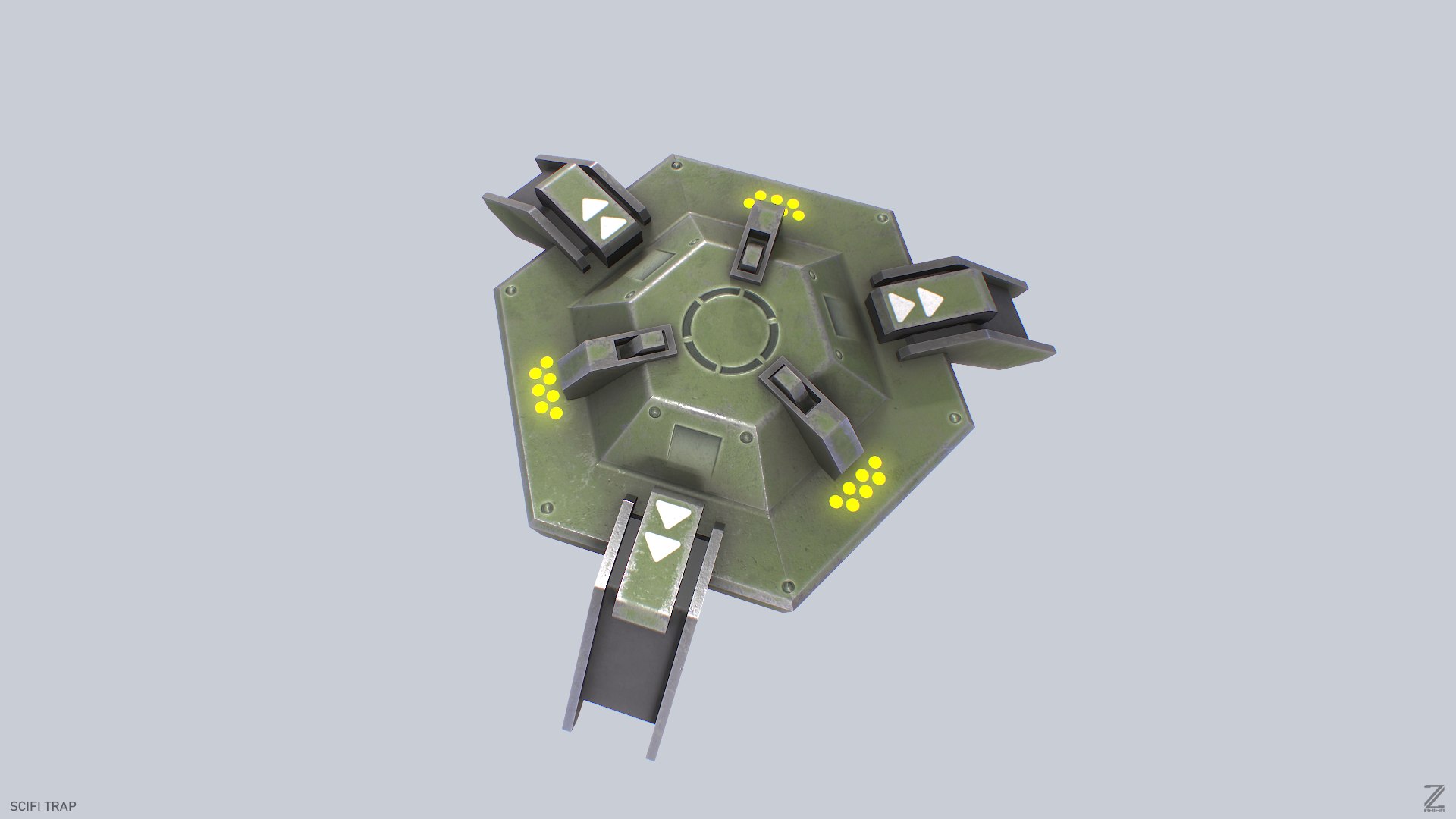 3D Sci Fi Trap Model - TurboSquid 2220415