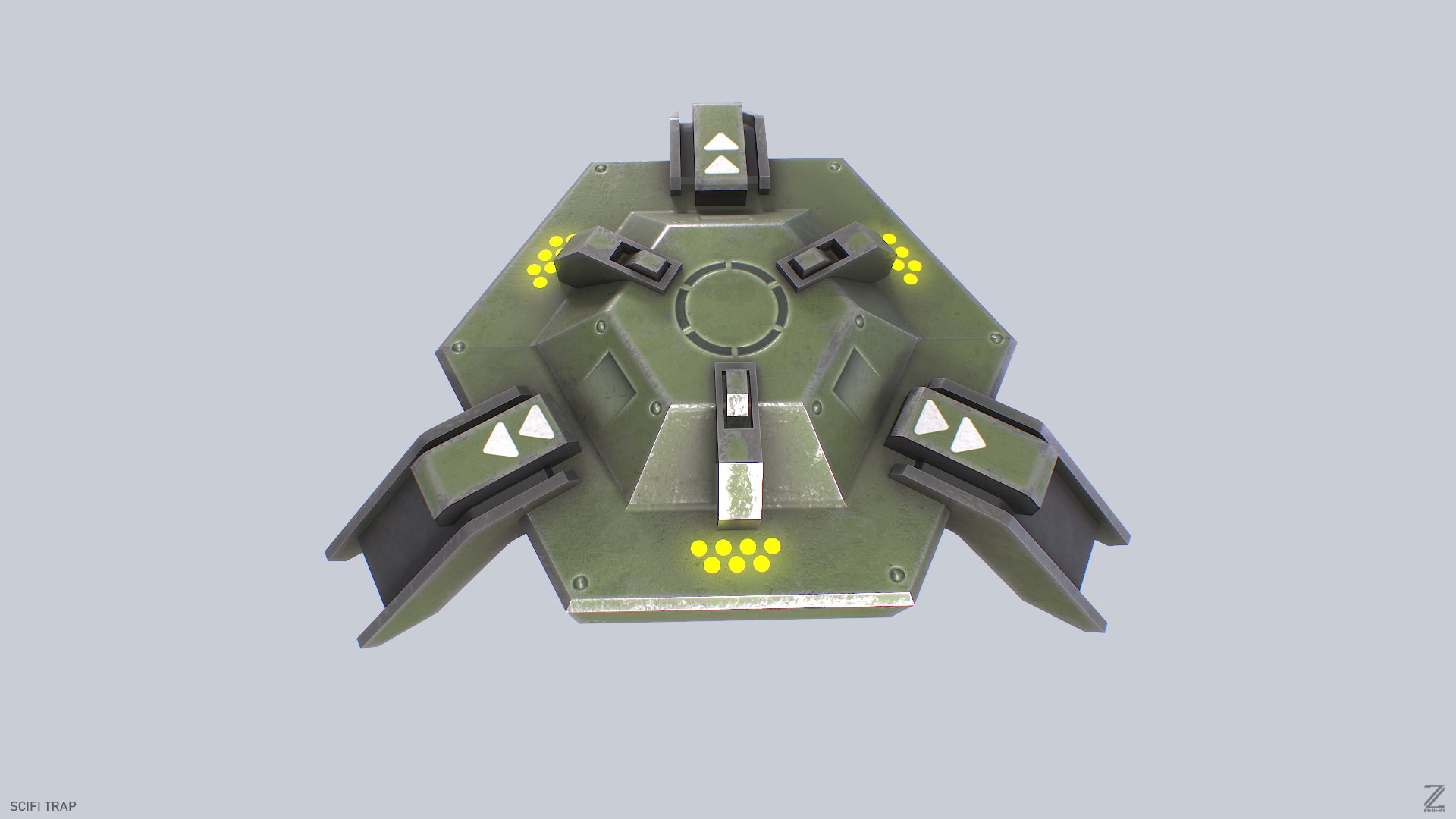 3D Sci Fi Trap Model - TurboSquid 2220415