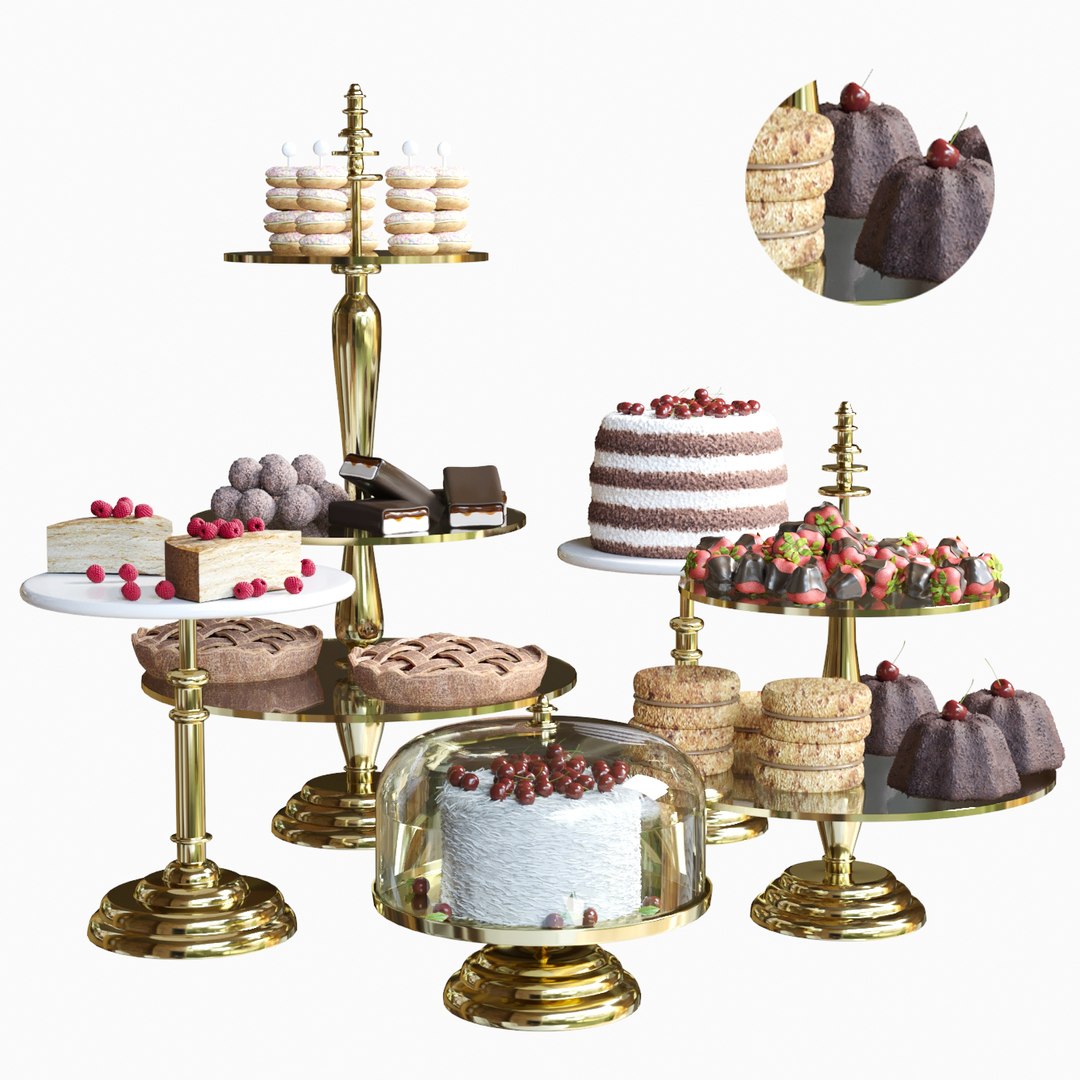 Sweets set 3D - TurboSquid 1680662