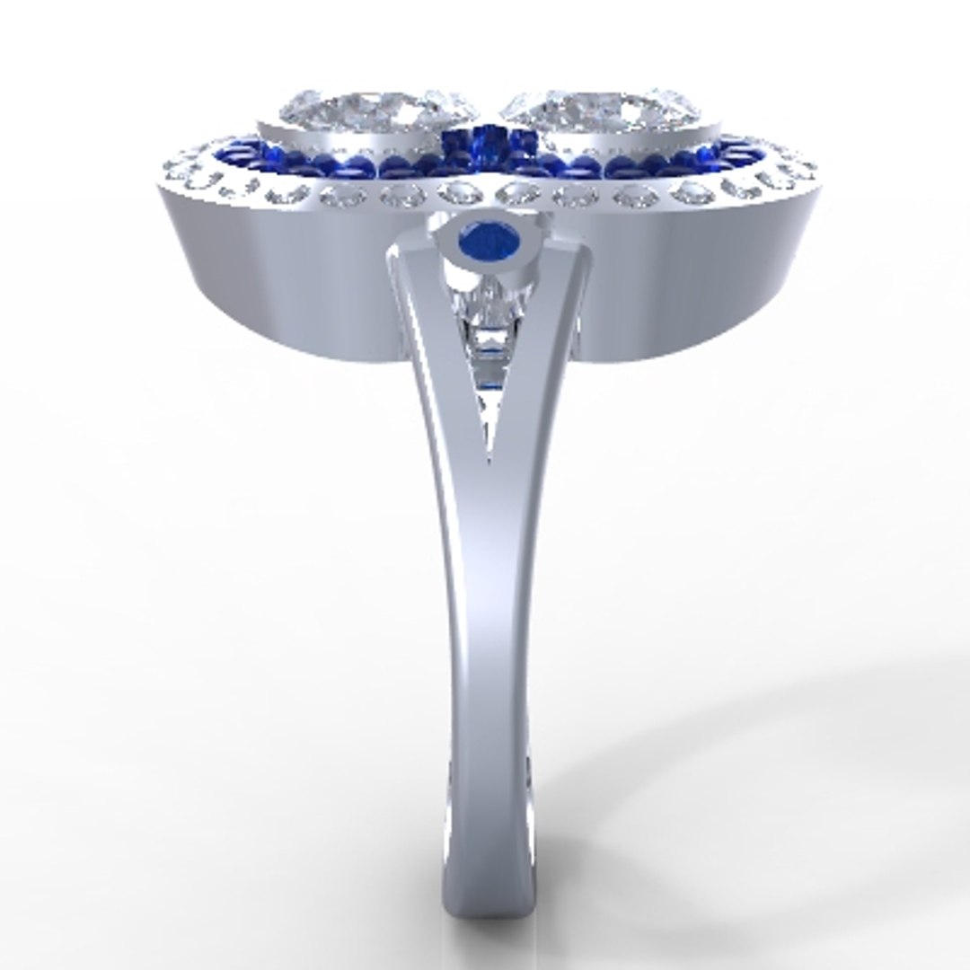 3d Platinum Gold Diamond Model
