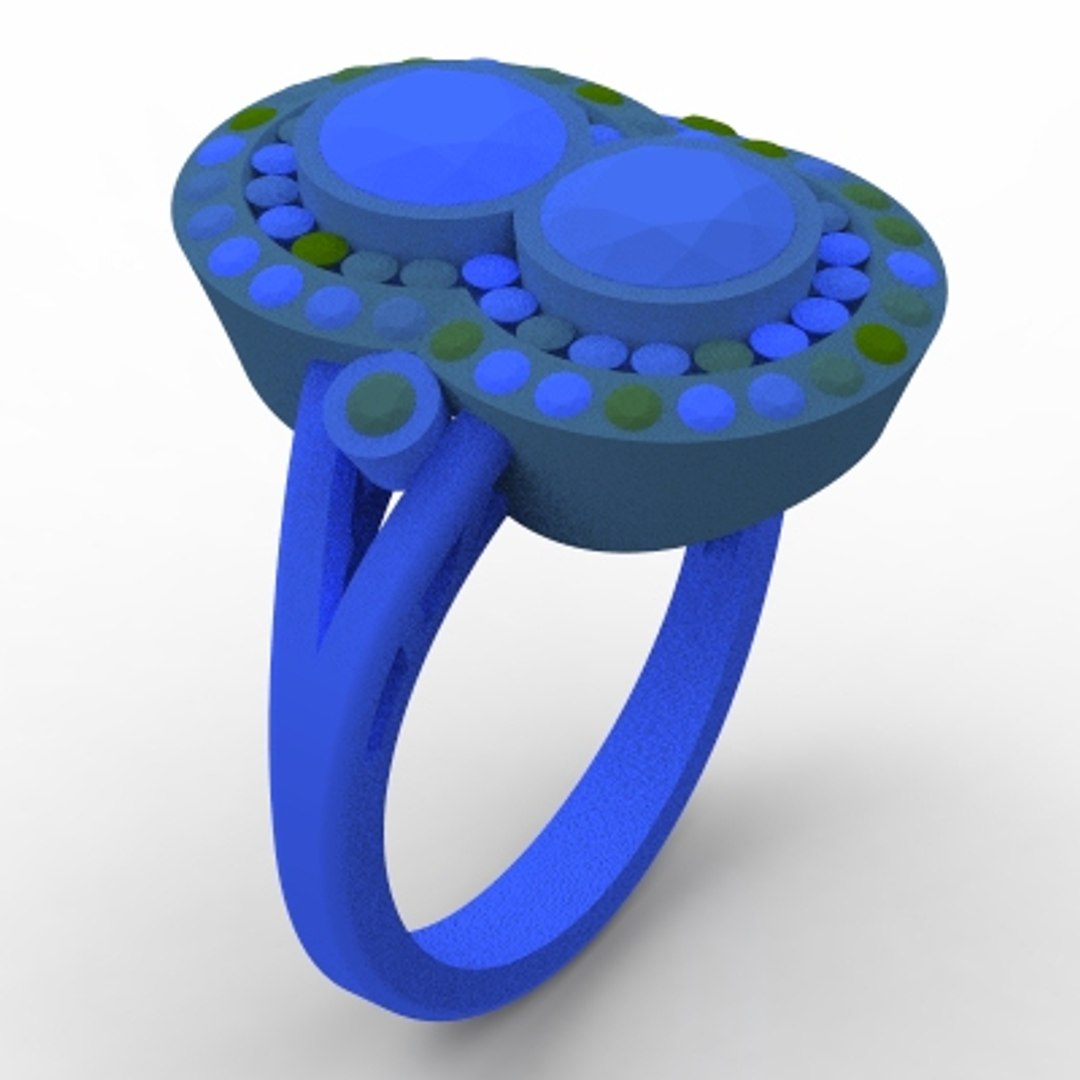 3d Platinum Gold Diamond Model
