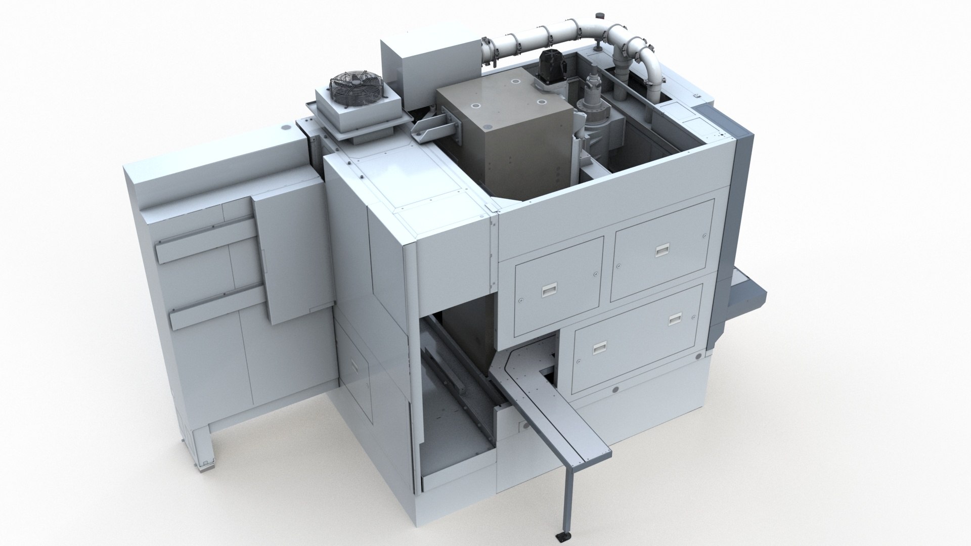 3D CNC Machine 3 - TurboSquid 2389532
