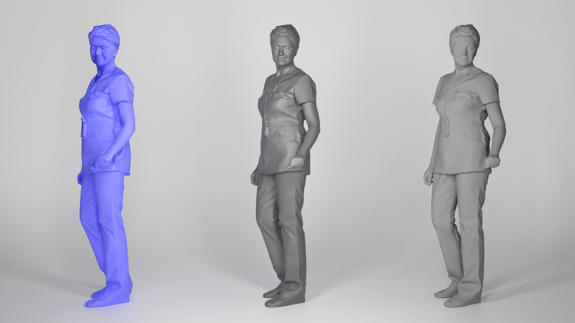 Adult Woman Uniform Surgical 3D Model - TurboSquid 1515717