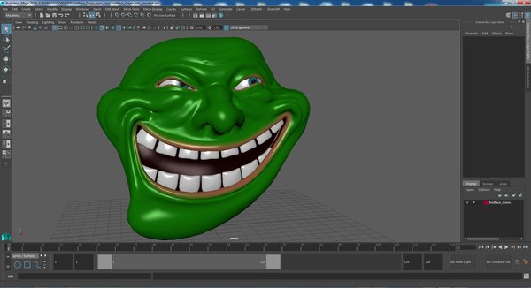 3D model Trollface Green - TurboSquid 1832854