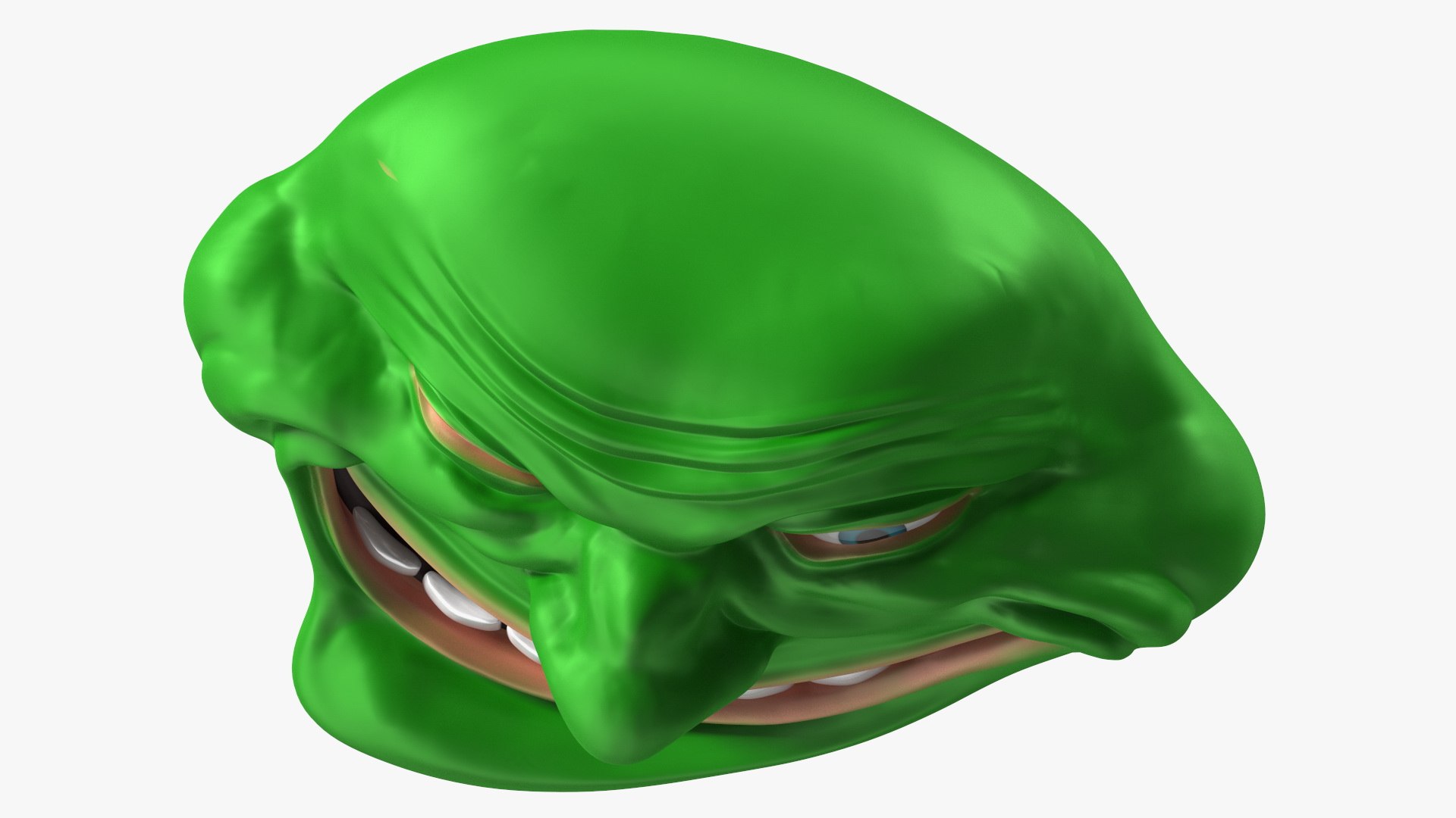 3D Model Trollface Green - TurboSquid 1832854
