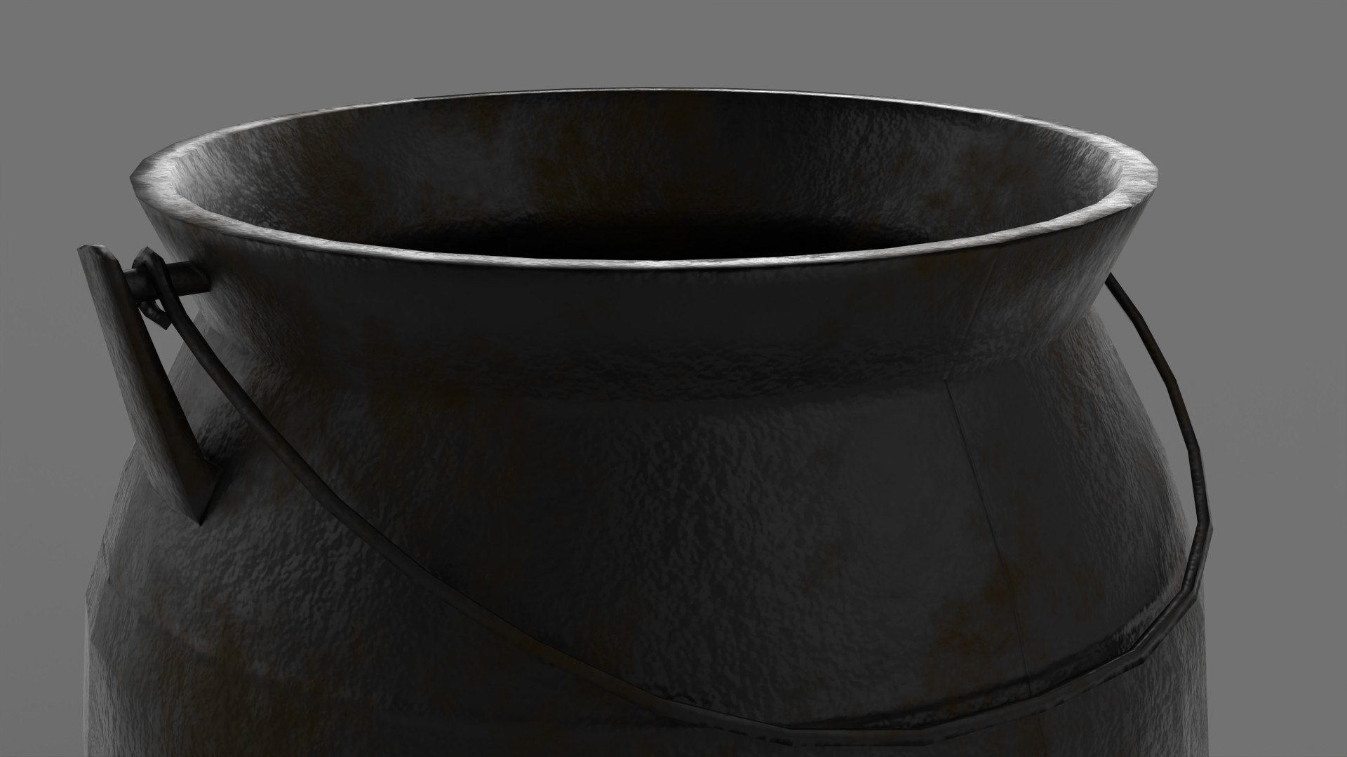3D Black Rusty Cauldron - TurboSquid 2042815