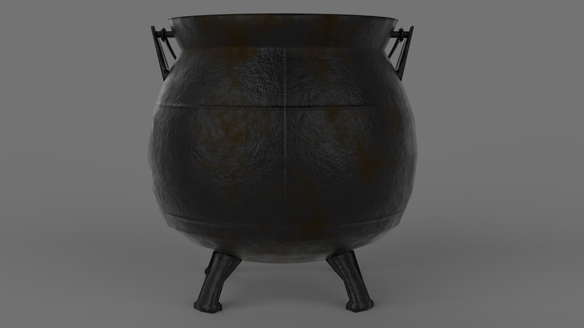 3D Black Rusty Cauldron - TurboSquid 2042815