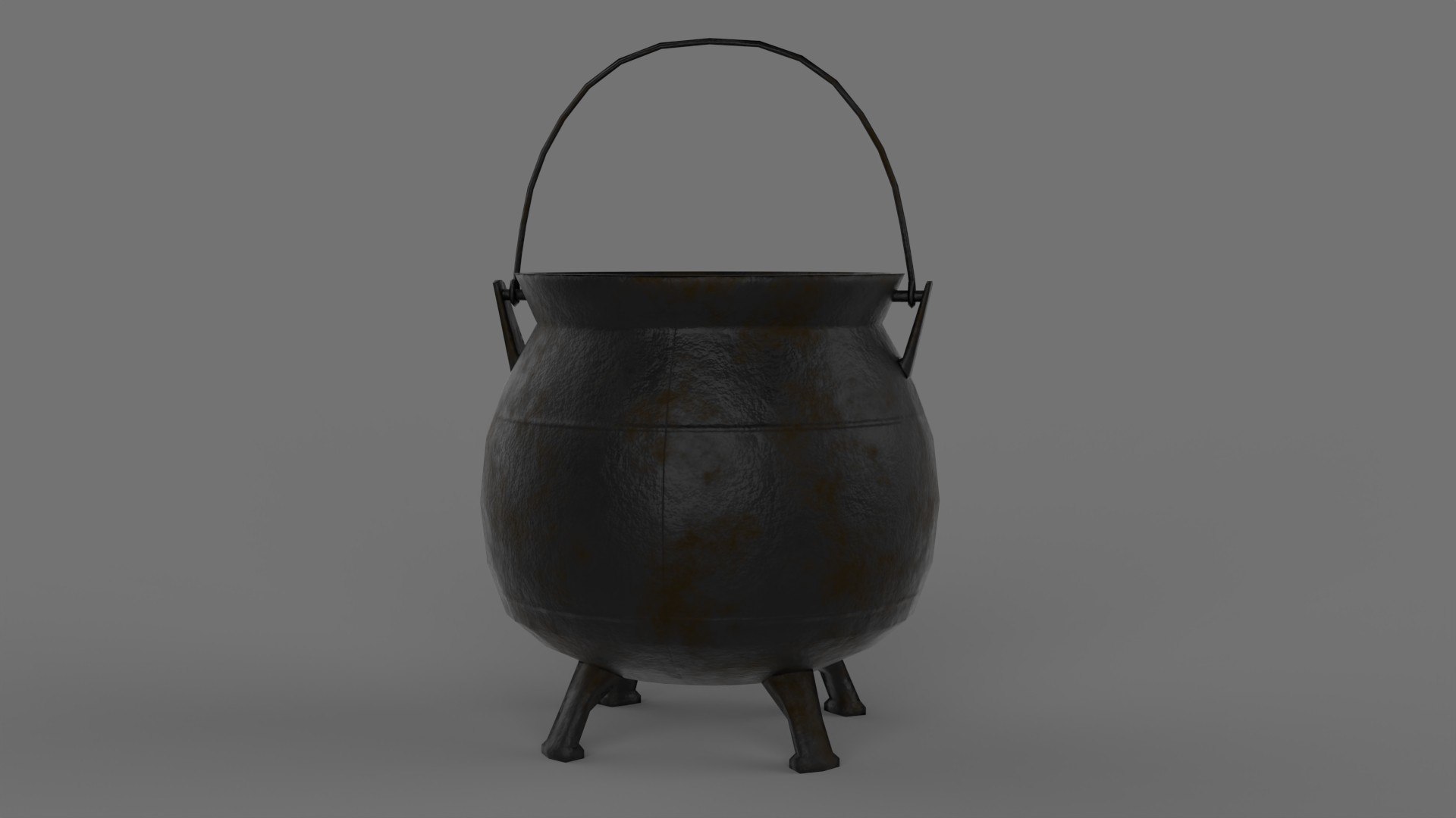 3D Black Rusty Cauldron - TurboSquid 2042815