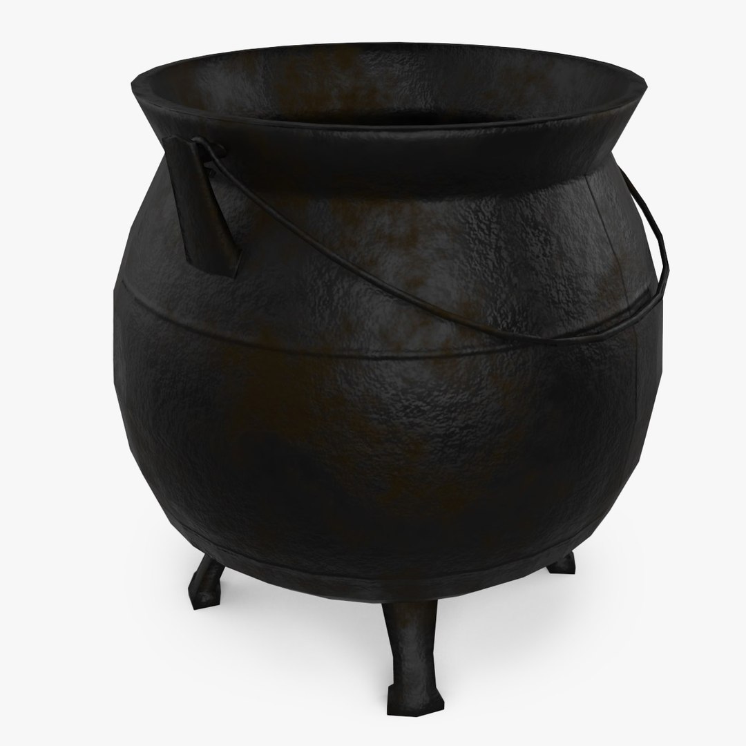 3D Black Rusty Cauldron - TurboSquid 2042815