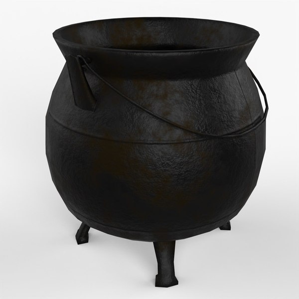 modelo 3d Black Rusty Cauldron - TurboSquid 2042815