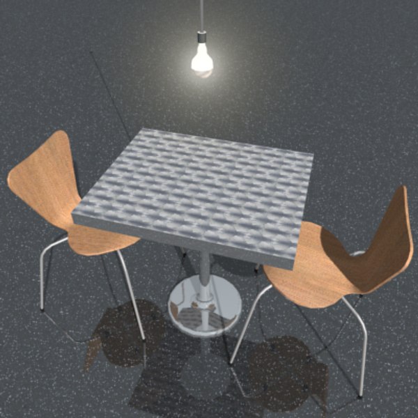 modèle 3D de Cafe Table 01 - TurboSquid 251034