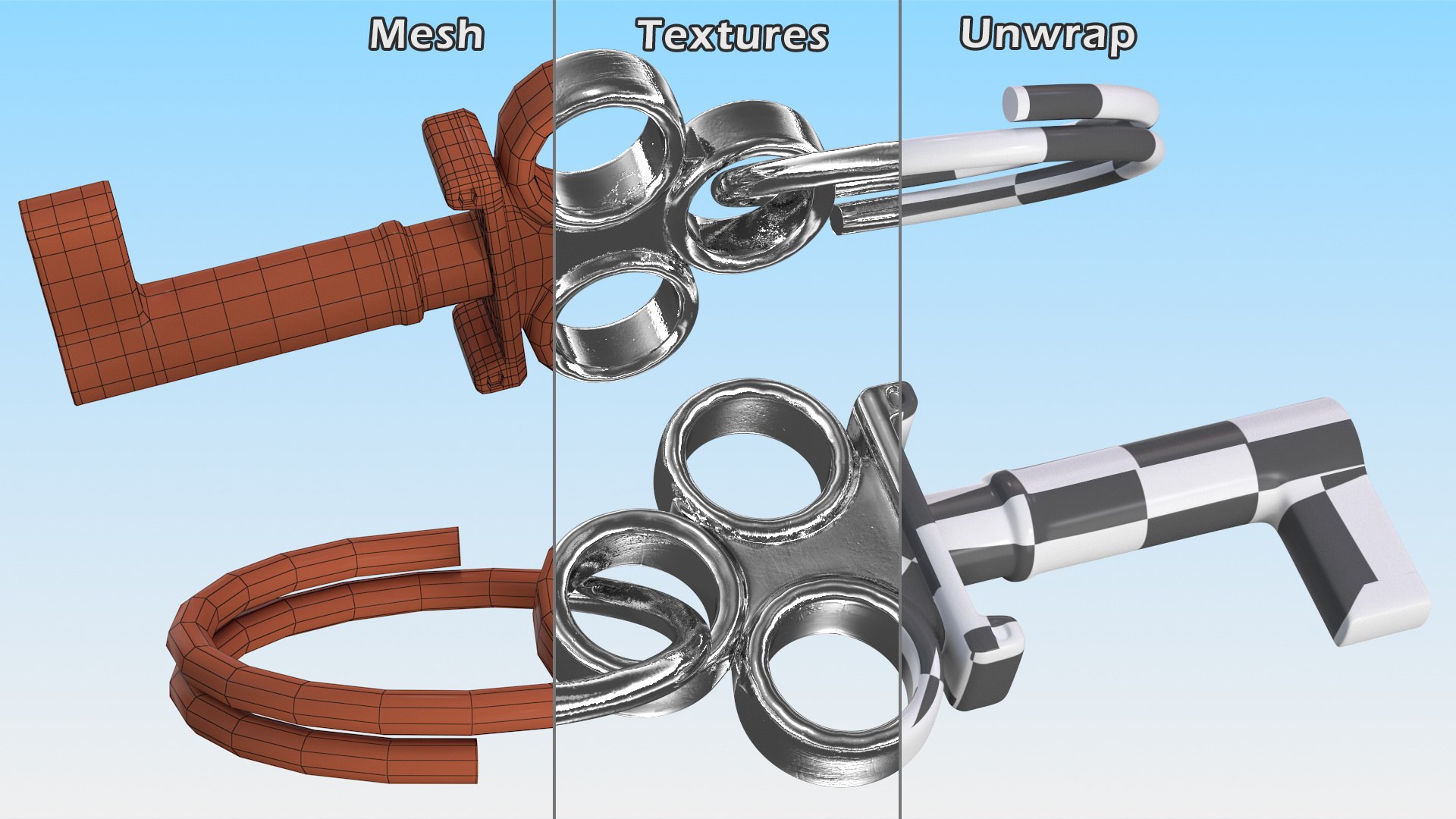 Handcuffs Key Lock 3D Model - TurboSquid 1702766