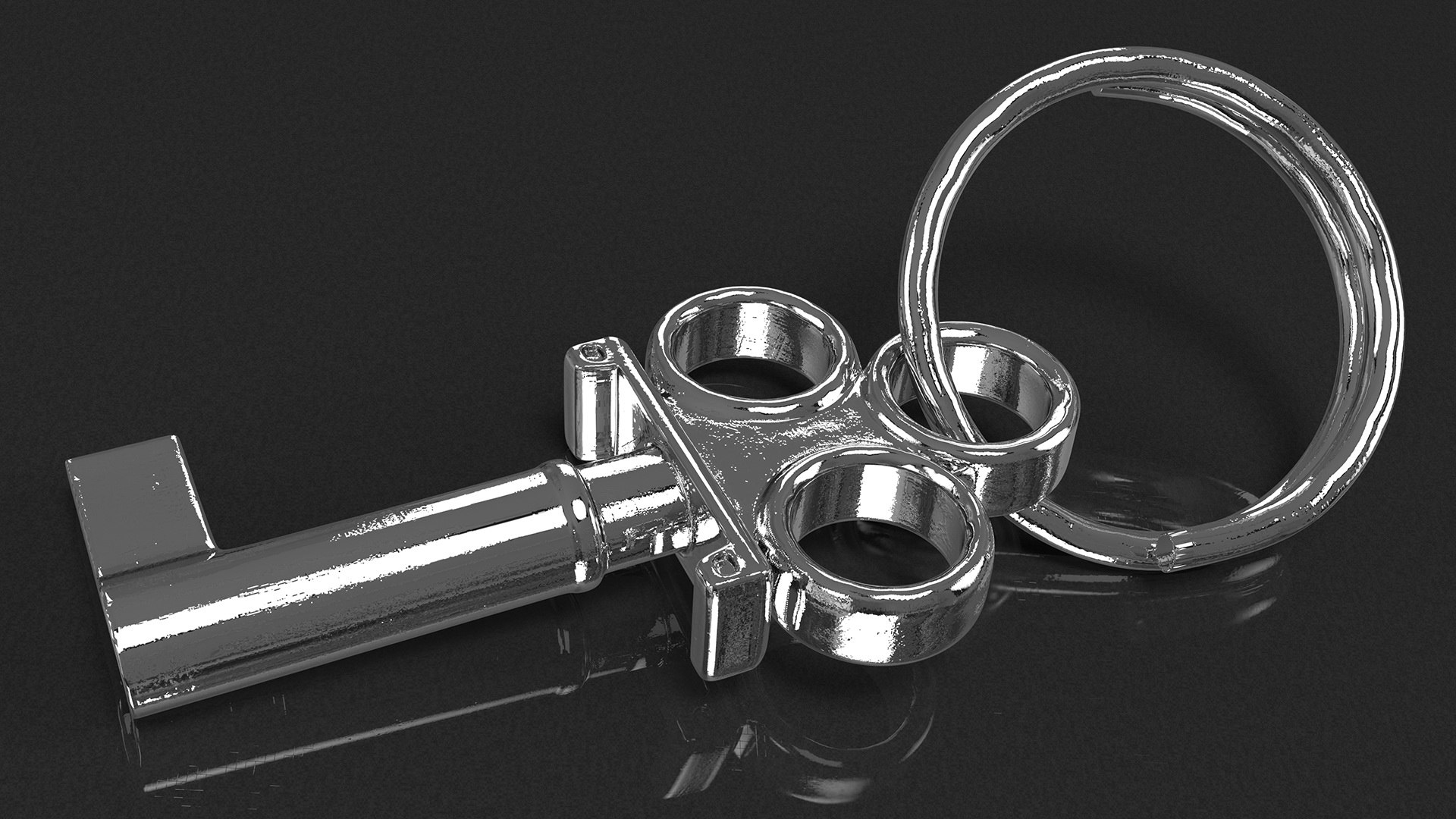 Handcuffs Key Lock 3D Model - TurboSquid 1702766