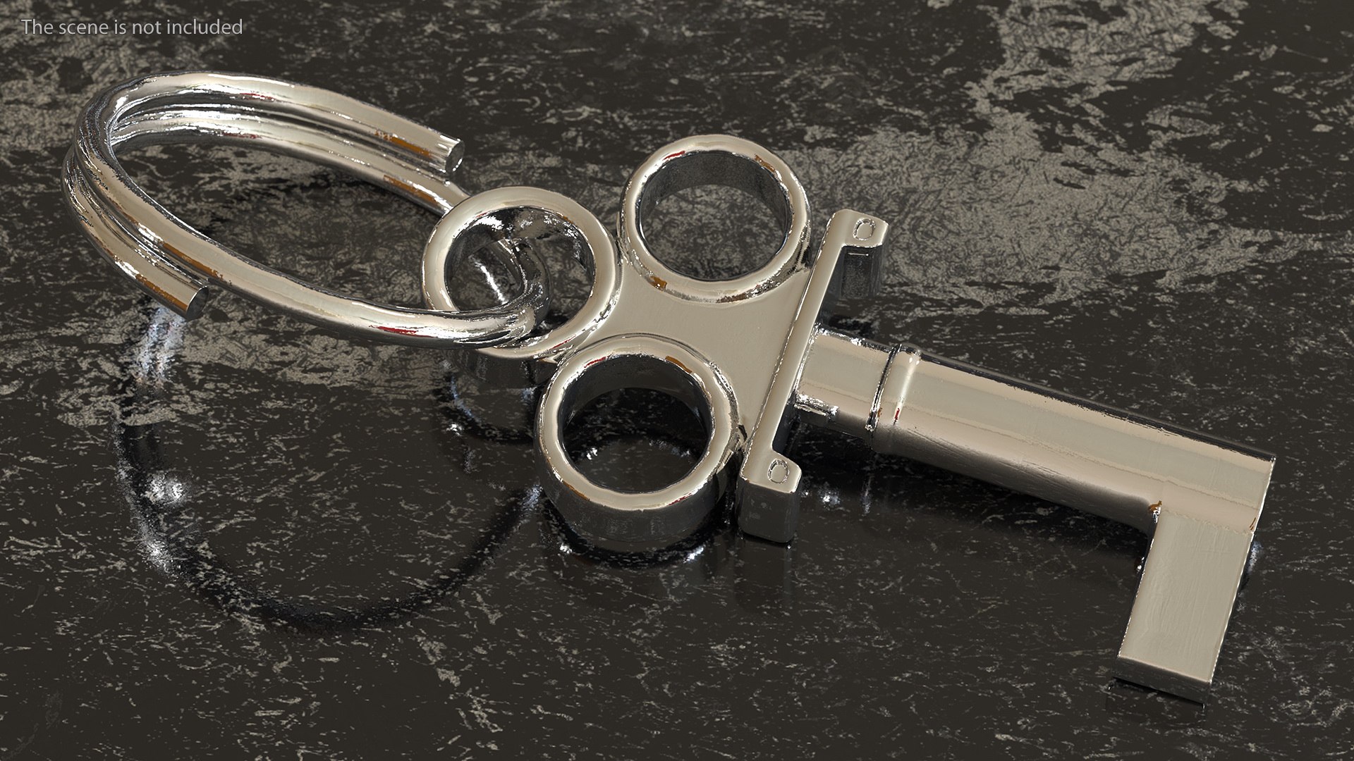 Handcuffs key lock 3D model - TurboSquid 1702766