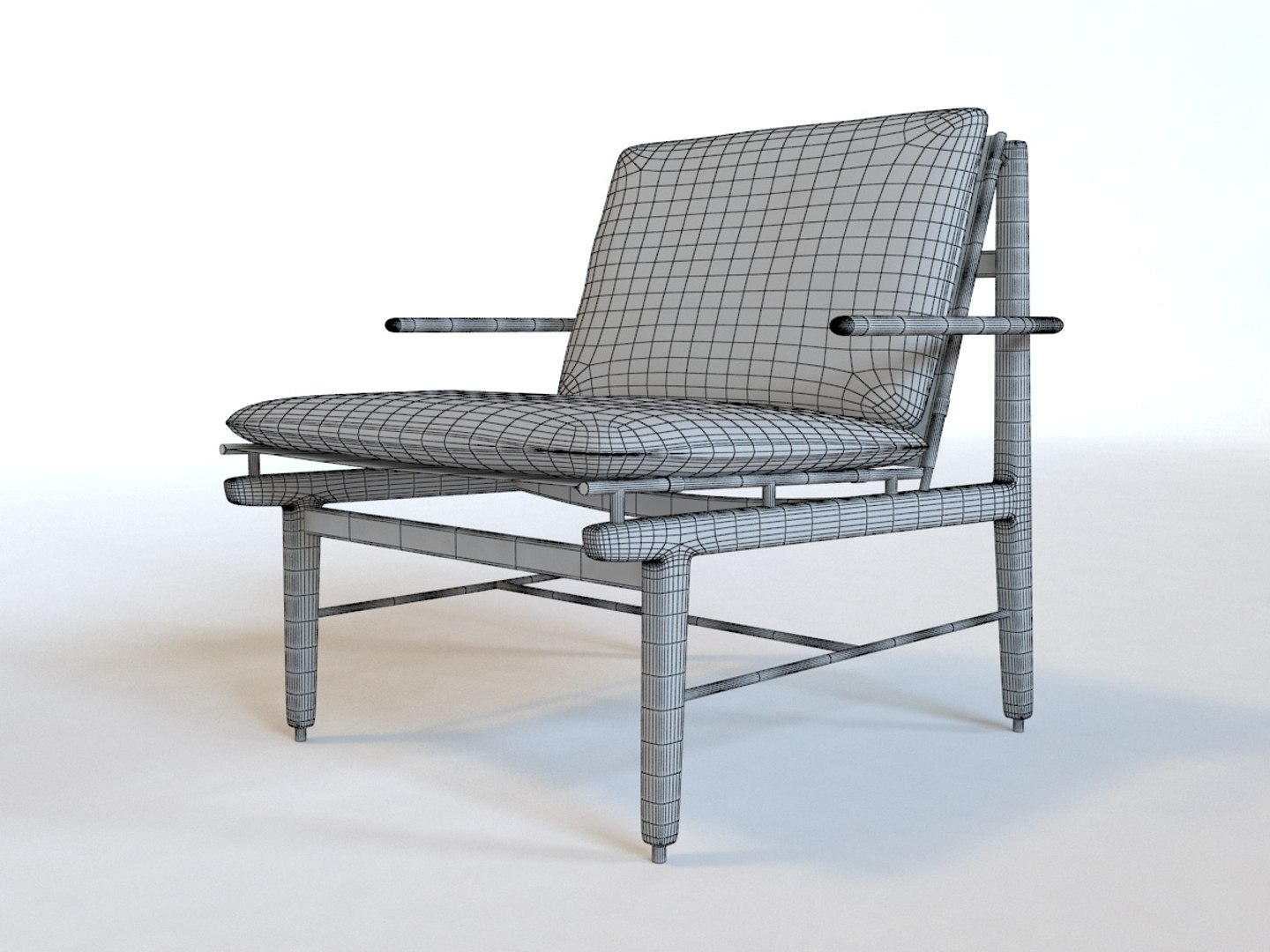 lounge chair finn 3d model