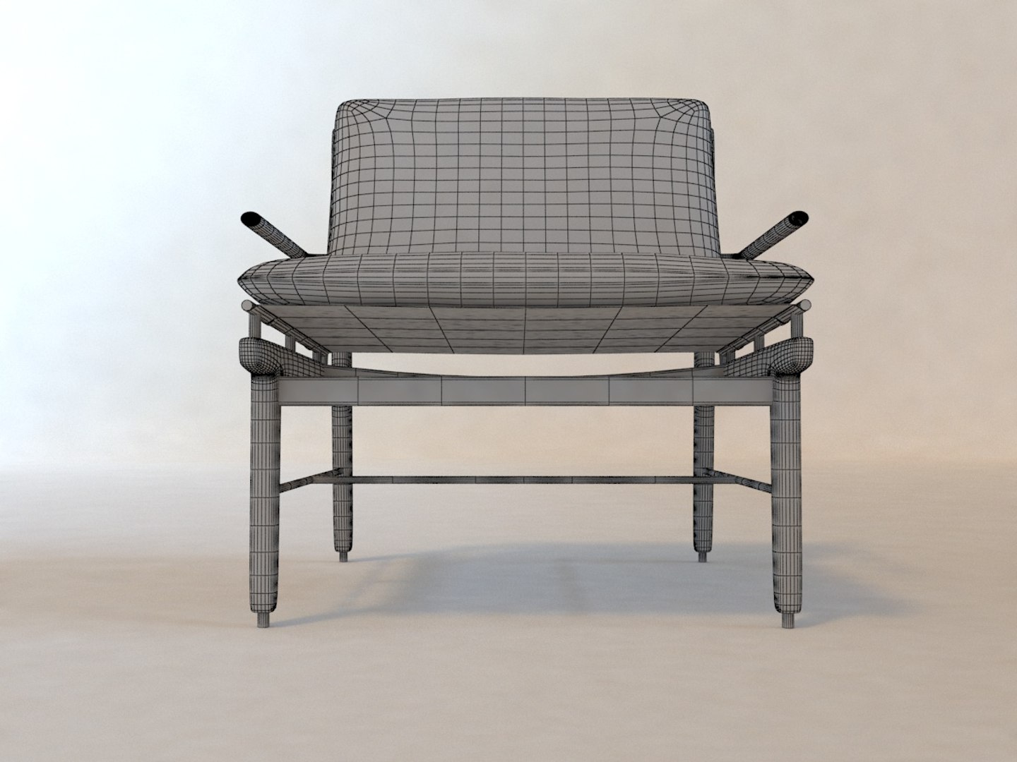 lounge chair finn 3d model