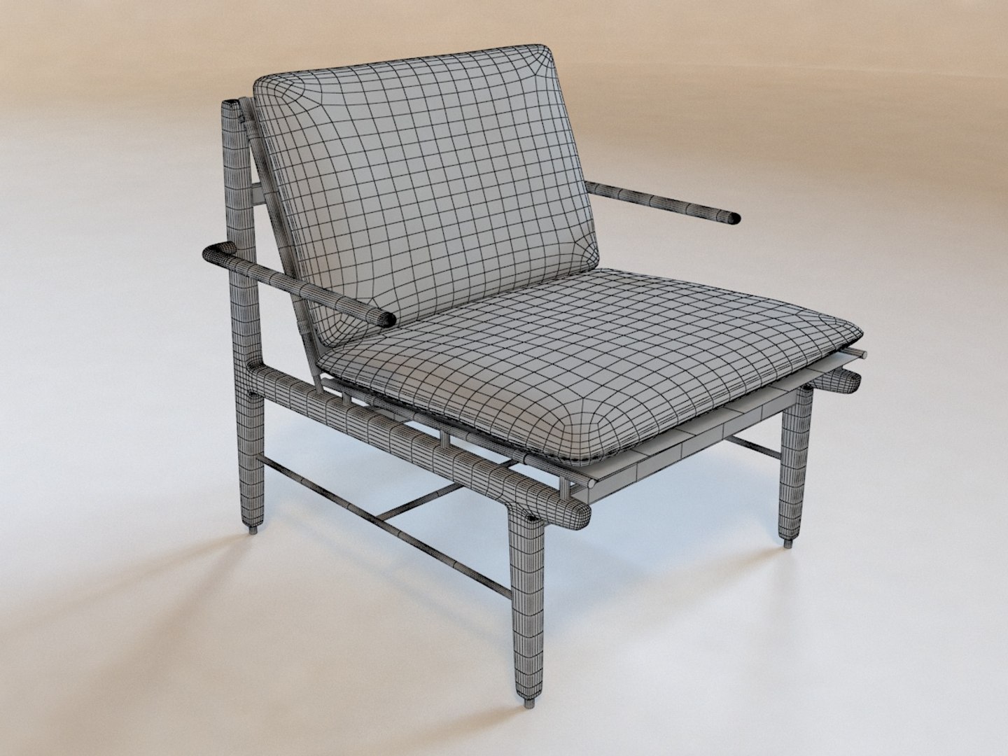 lounge chair finn 3d model