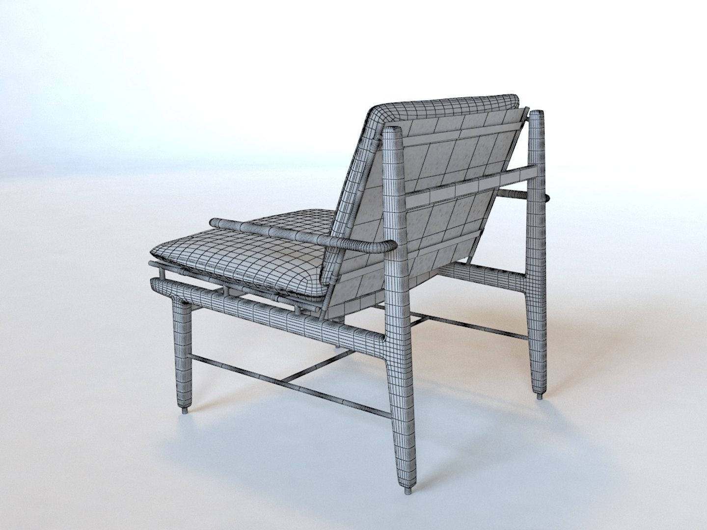 lounge chair finn 3d model
