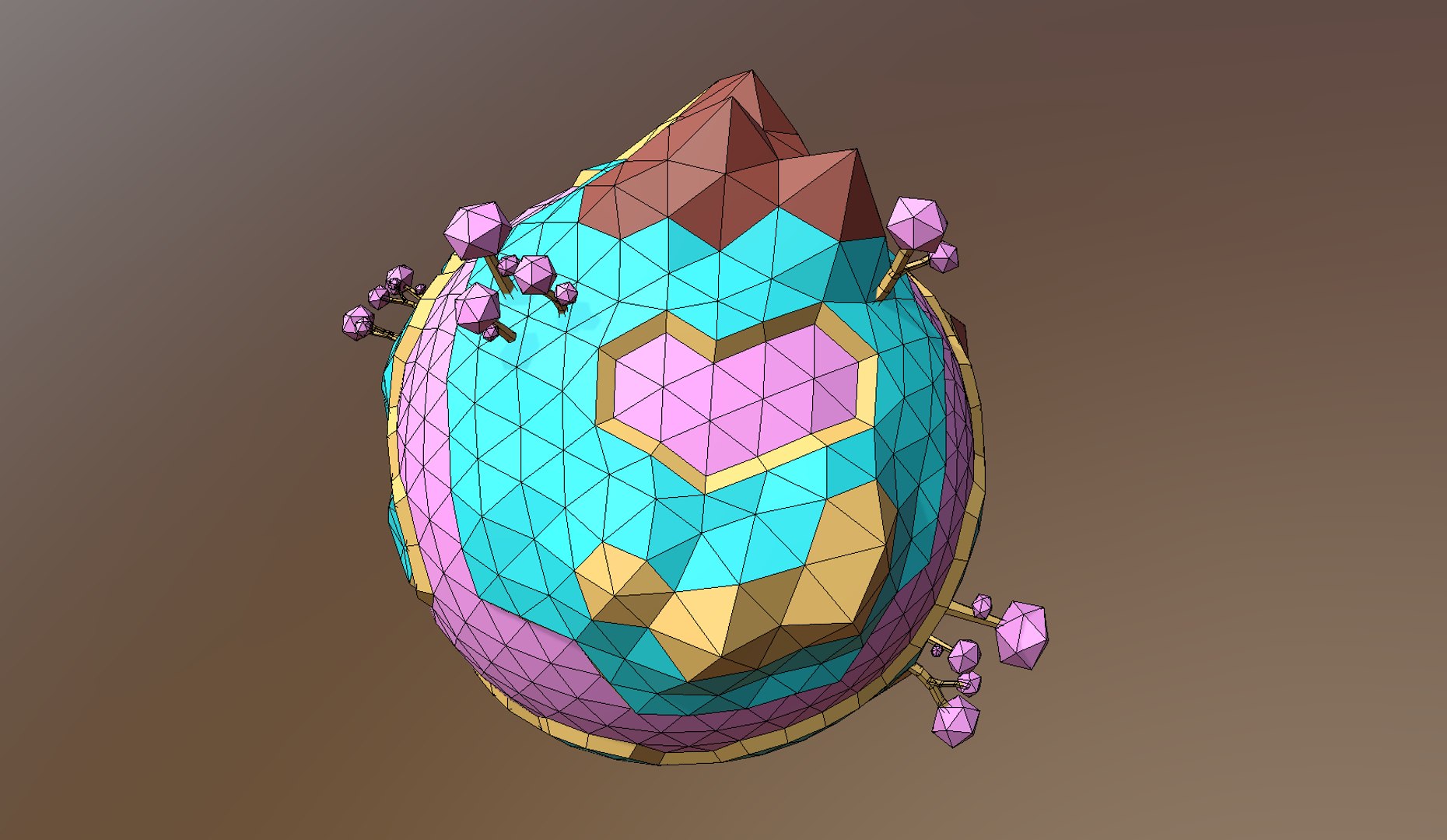 3D planet low-poly model - TurboSquid 1171235