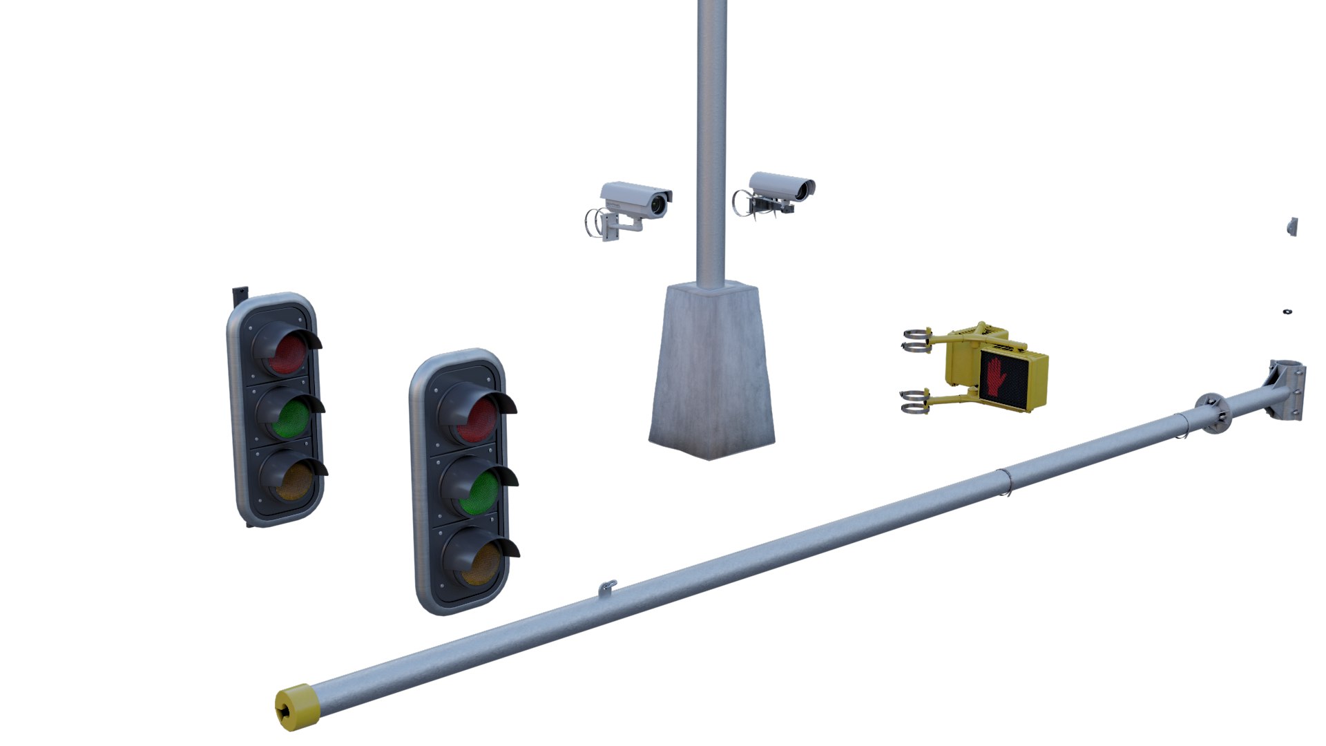 3D Traffic Lights Model - TurboSquid 2213741