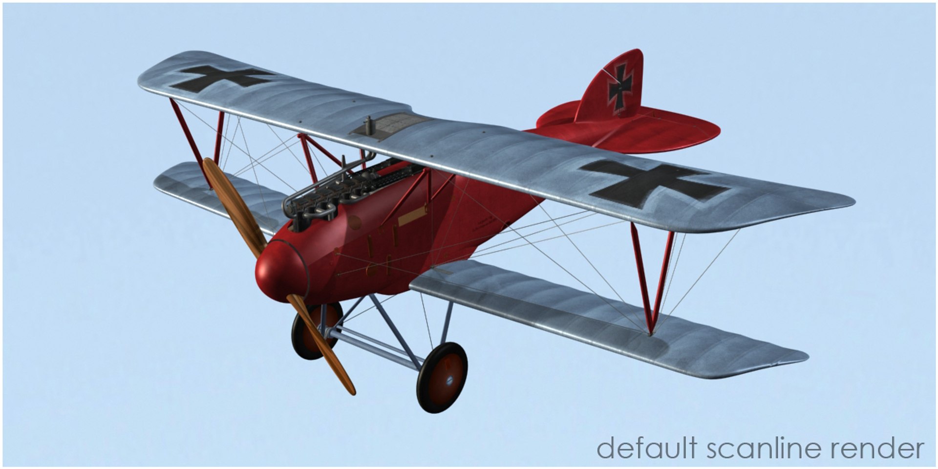 Albatros d iii model - TurboSquid 1376586