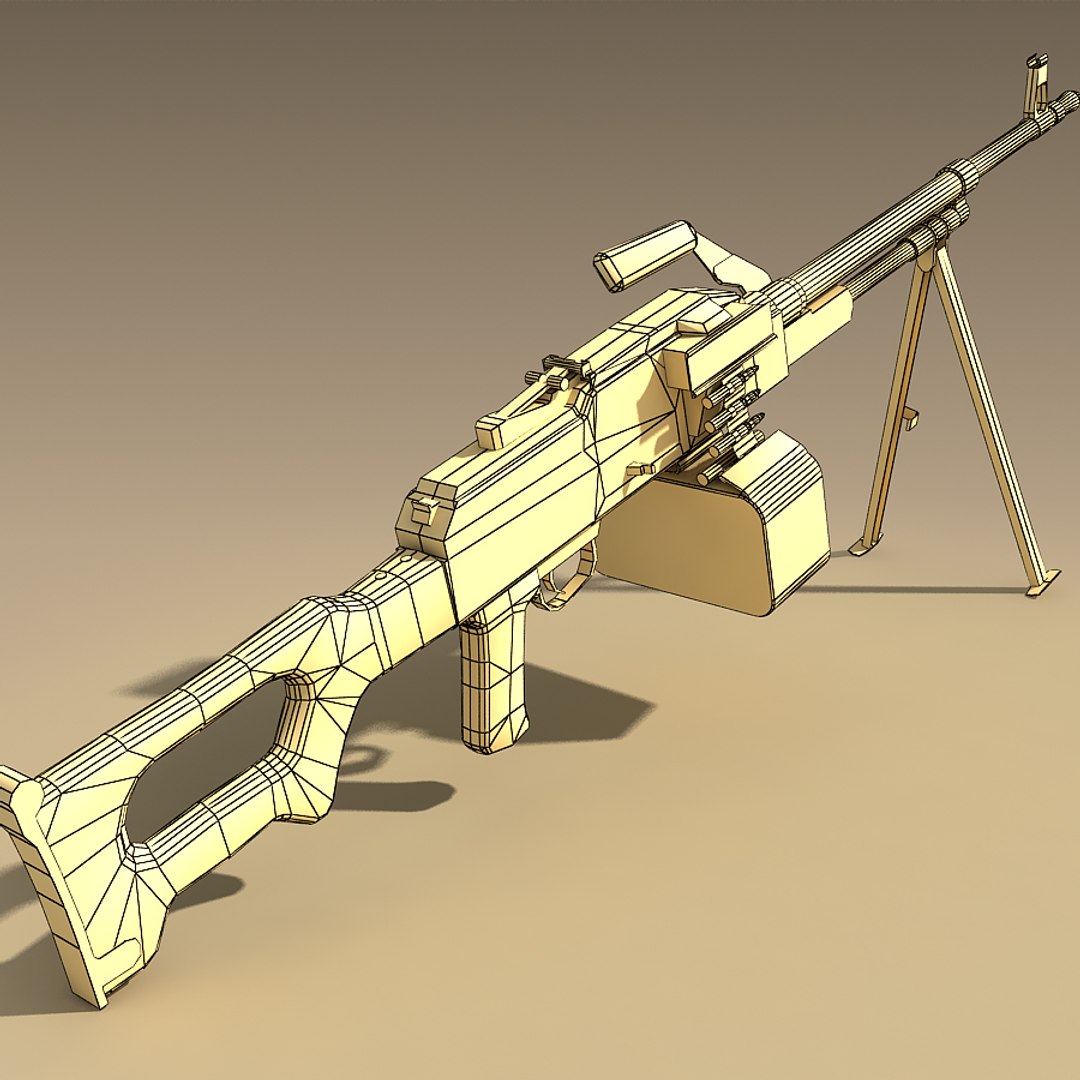 3d Russian Pkm Model