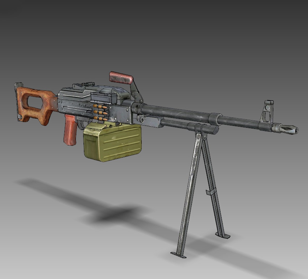 3d russian pkm model