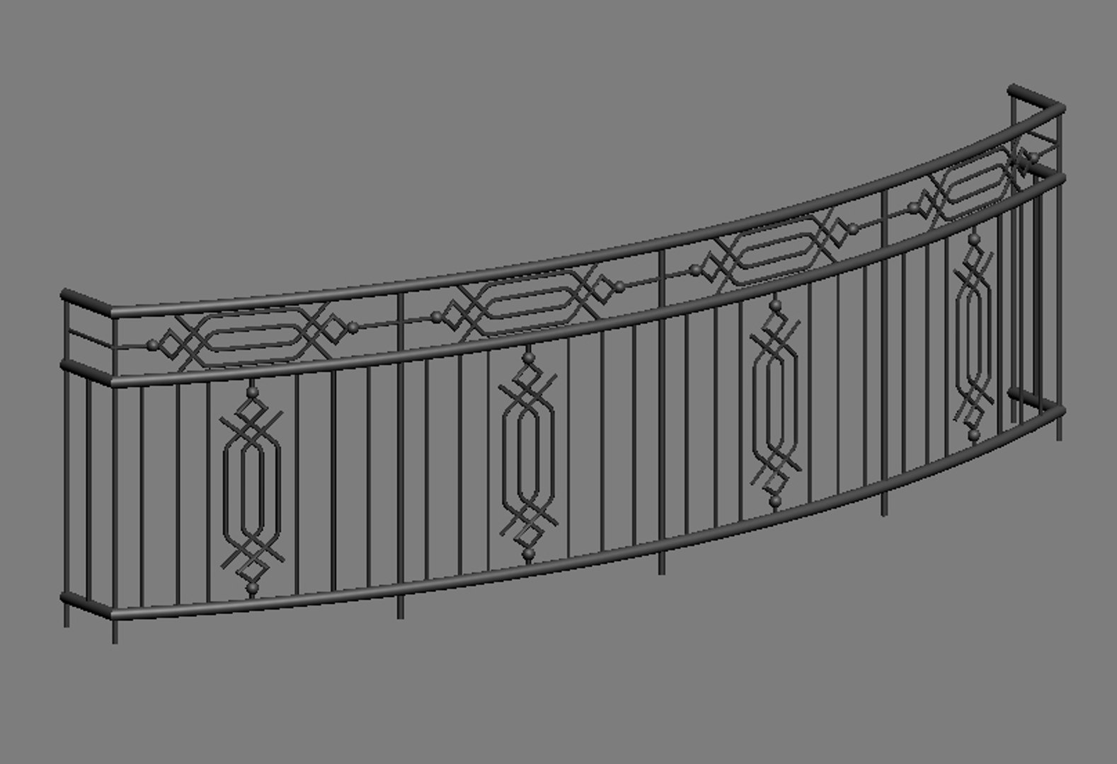 Railings 4 1 3d Model